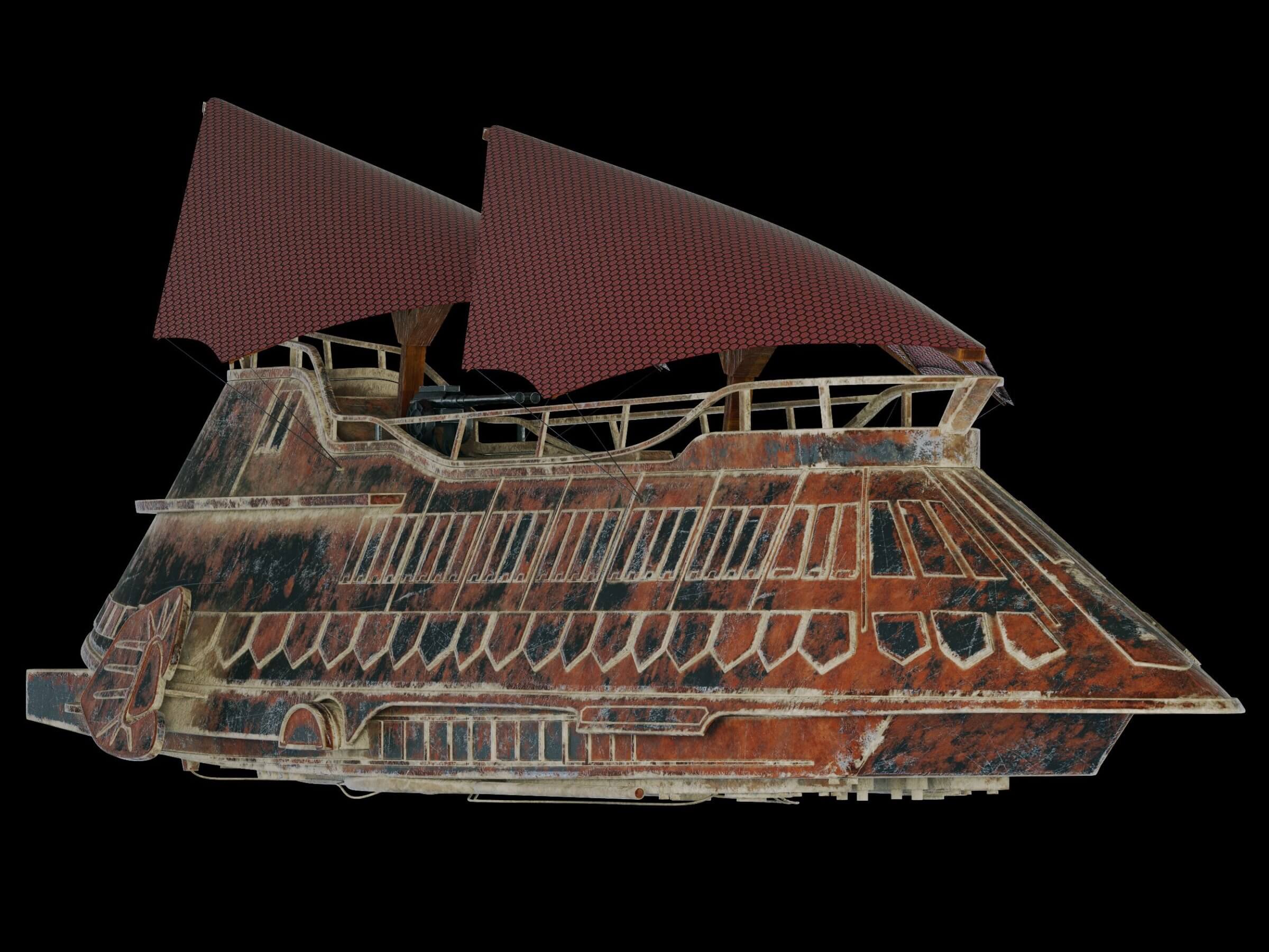 Star Wars Jabba Sail Barge - 3D Model by zifir3d