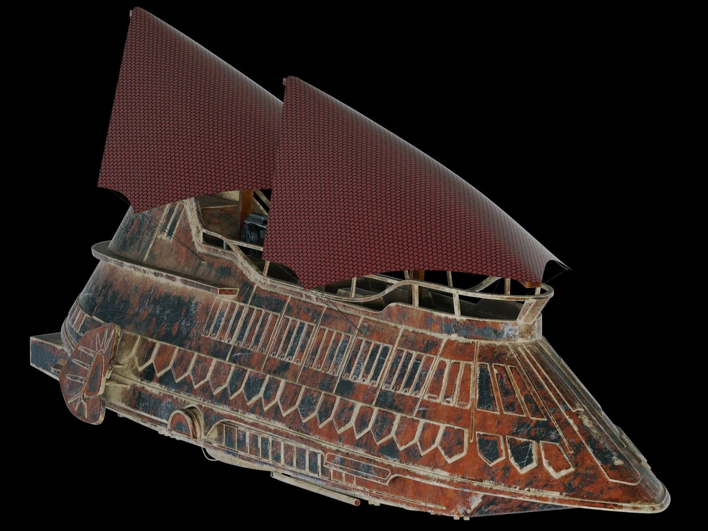 Star Wars Jabba Sail Barge - 3D Model by zifir3d
