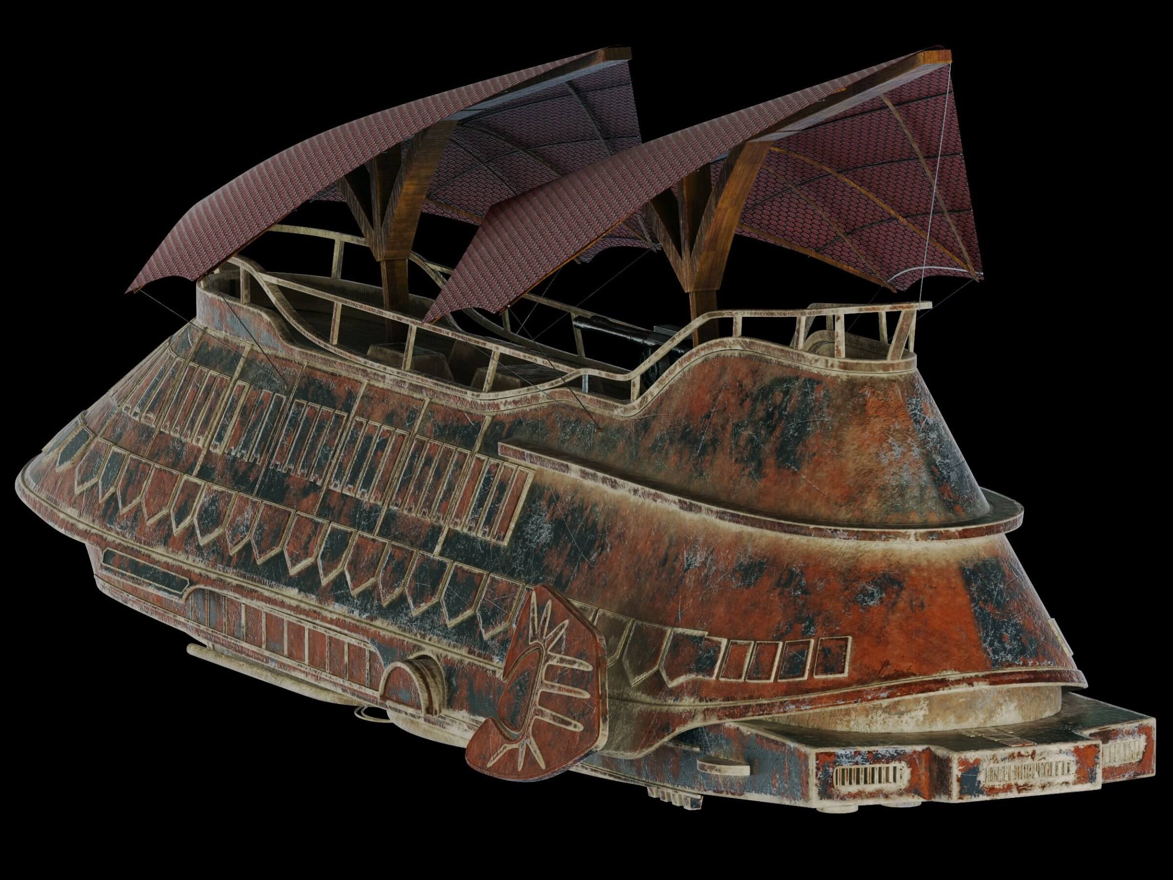 Star Wars Jabba Sail Barge - 3D Model by zifir3d
