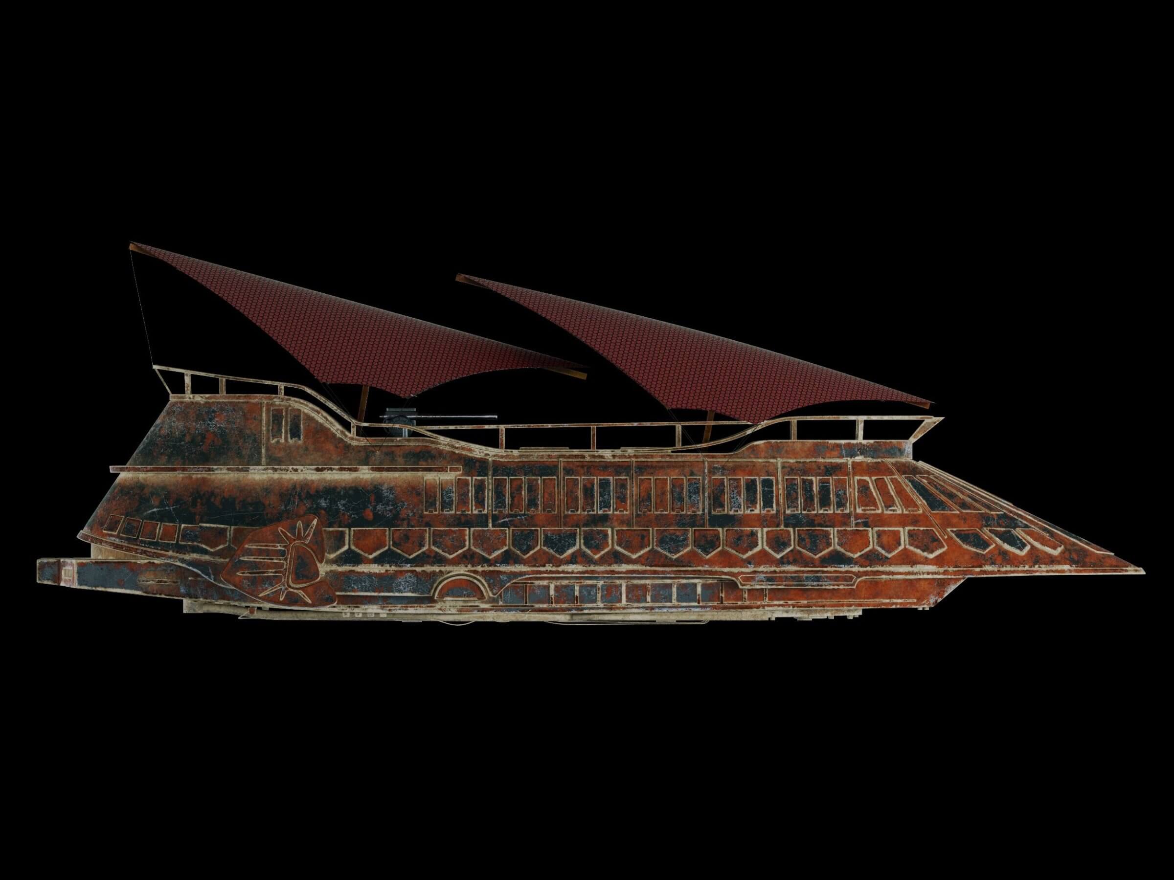 Star Wars Jabba Sail Barge - 3D Model by zifir3d