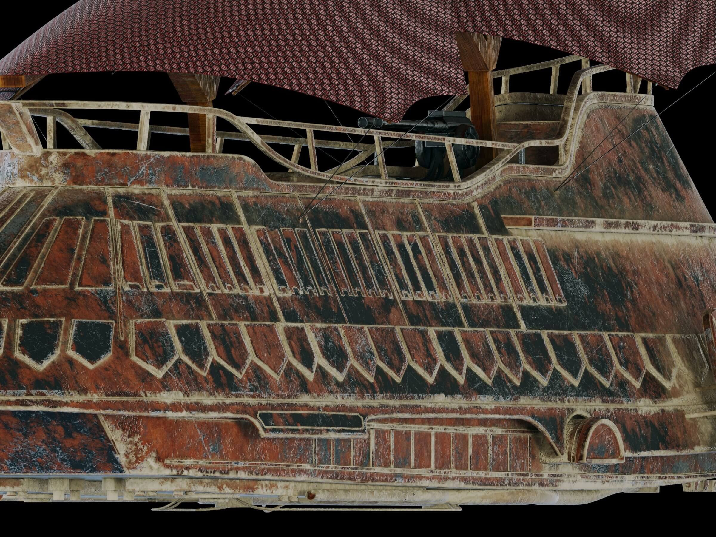 Star Wars Jabba Sail Barge - 3D Model by zifir3d