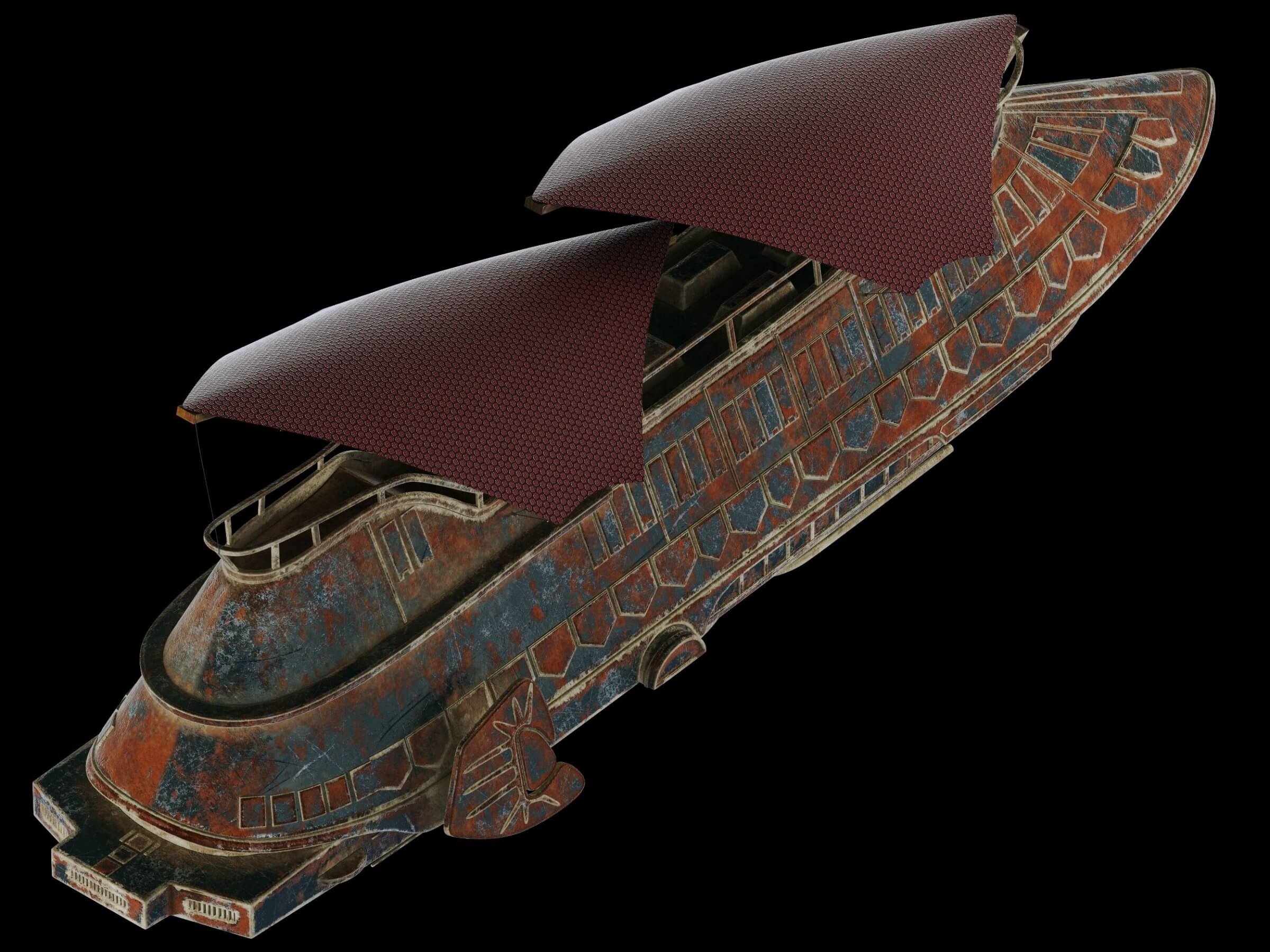 Star Wars Jabba Sail Barge - 3D Model by zifir3d