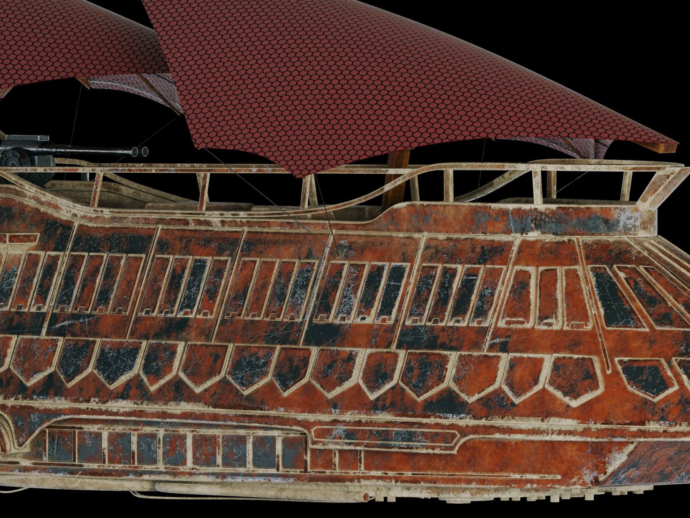 Star Wars Jabba Sail Barge - 3D Model by zifir3d