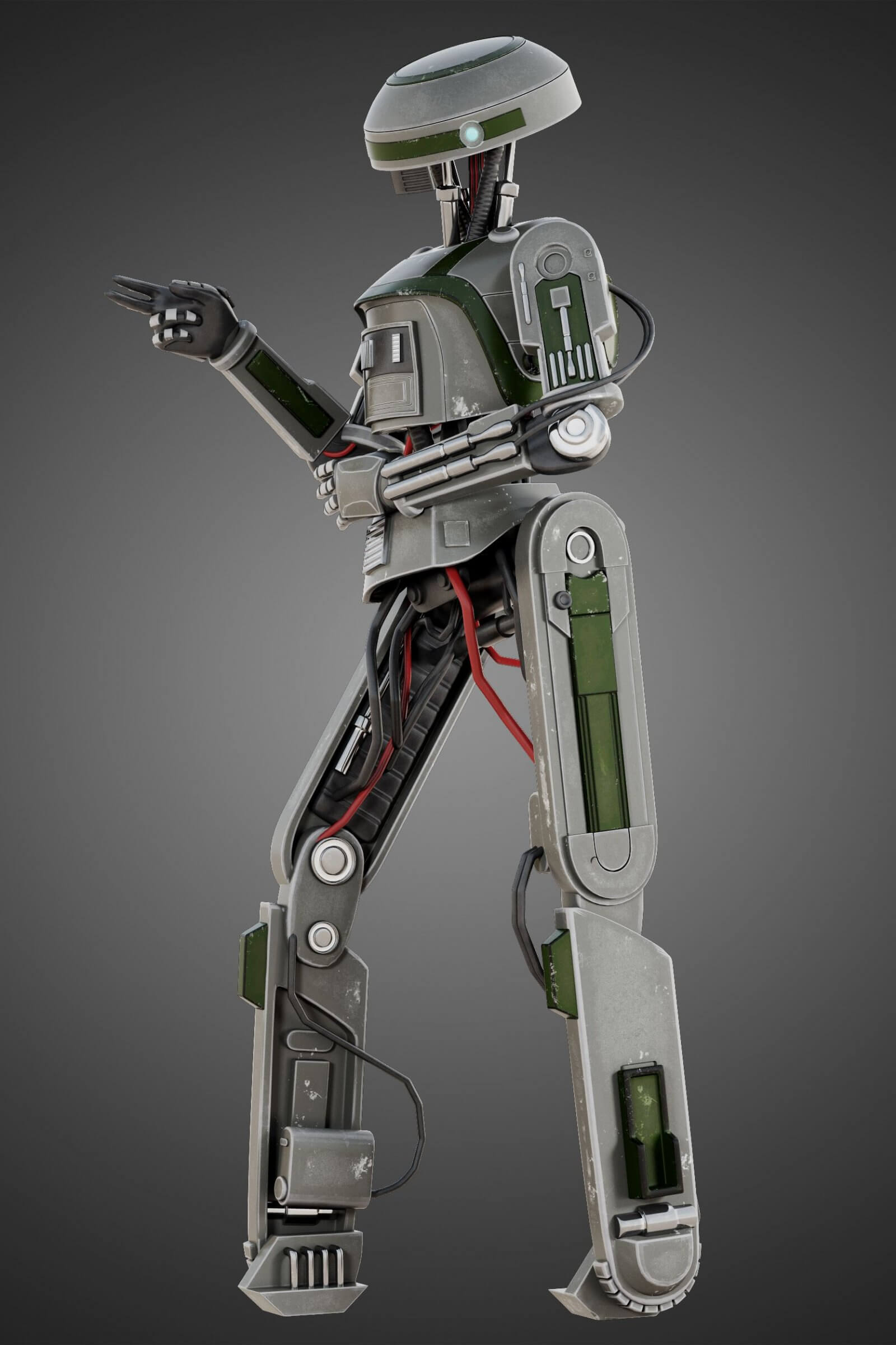 Star Wars L3-37 3D Model by zifir3d