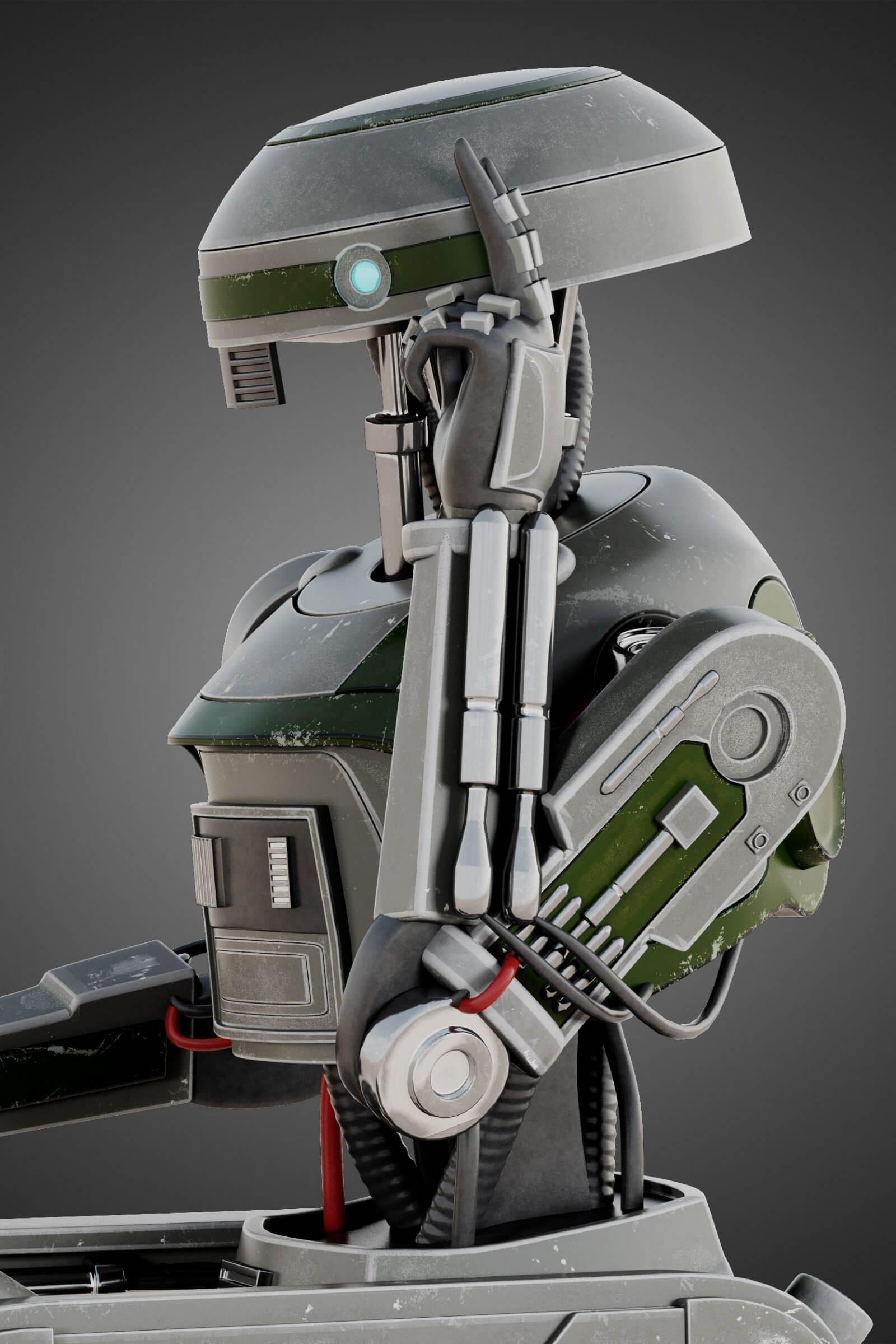 Star Wars L3-37 3D Model by zifir3d