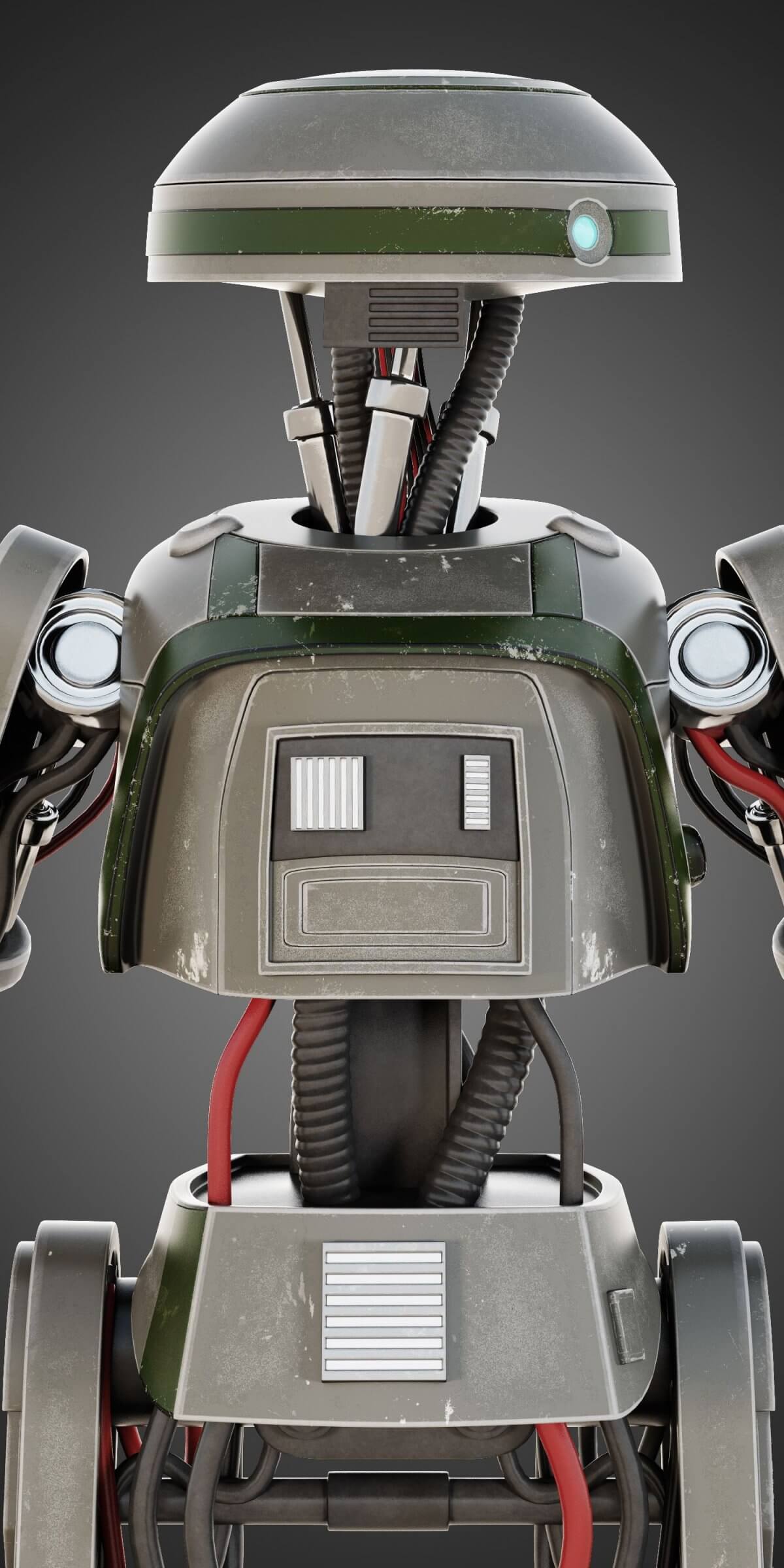 Star Wars L3-37 3D Model by zifir3d