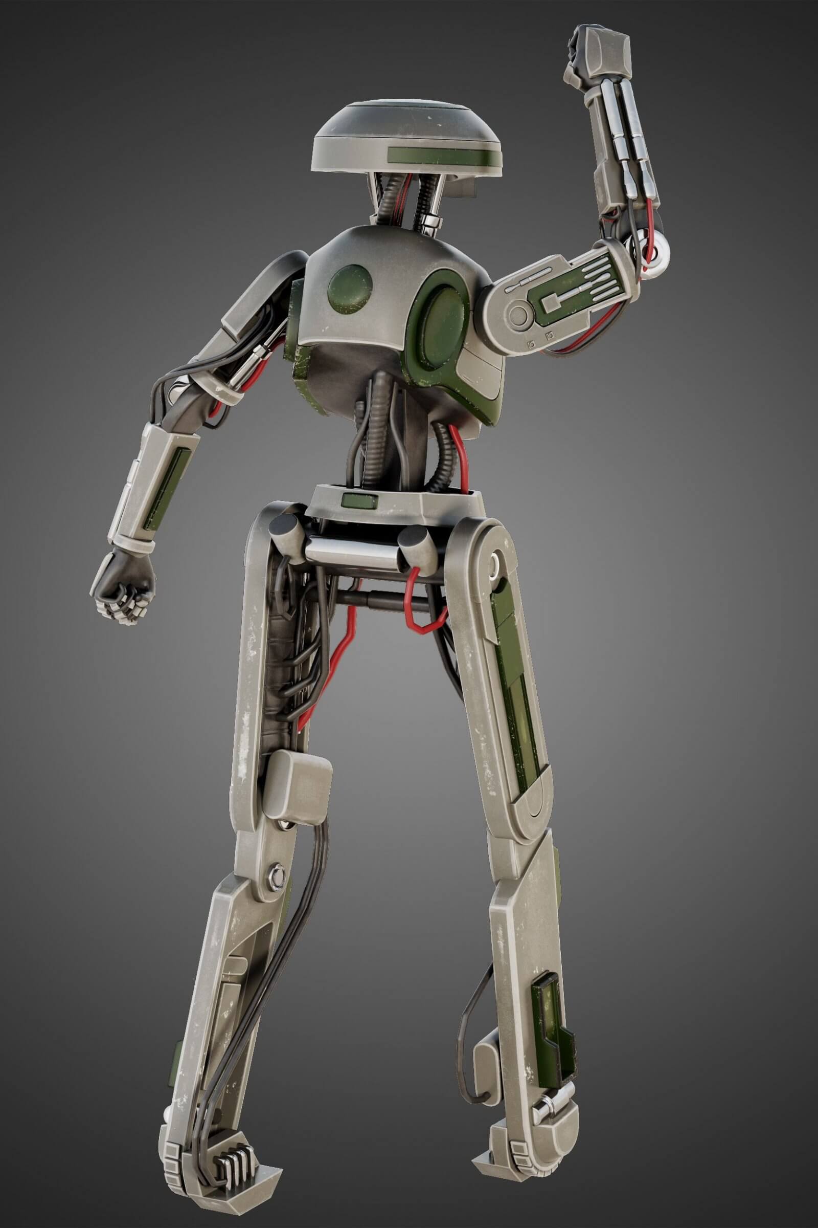 Star Wars L3-37 3D Model by zifir3d