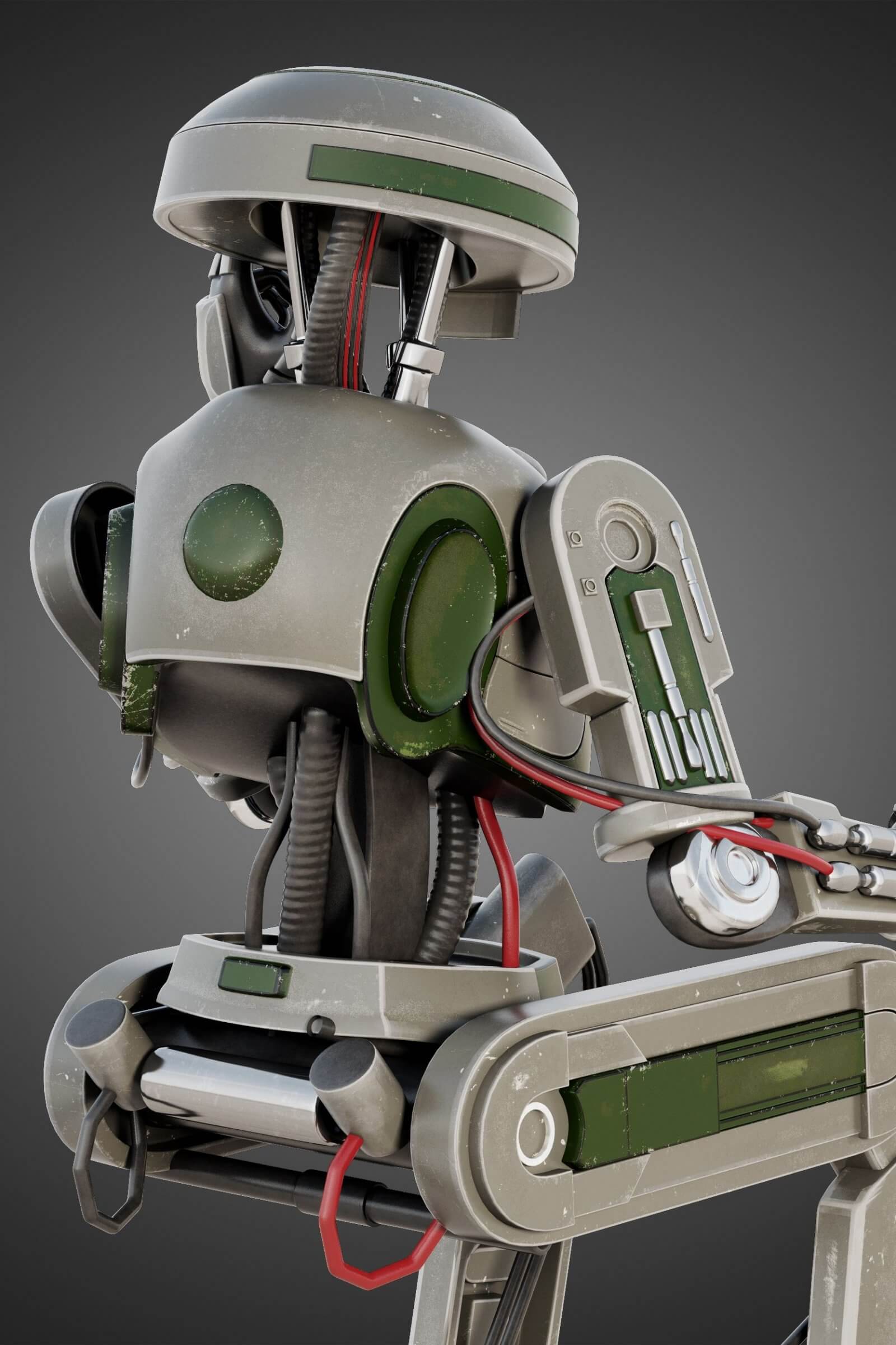 Star Wars L3-37 3D Model by zifir3d