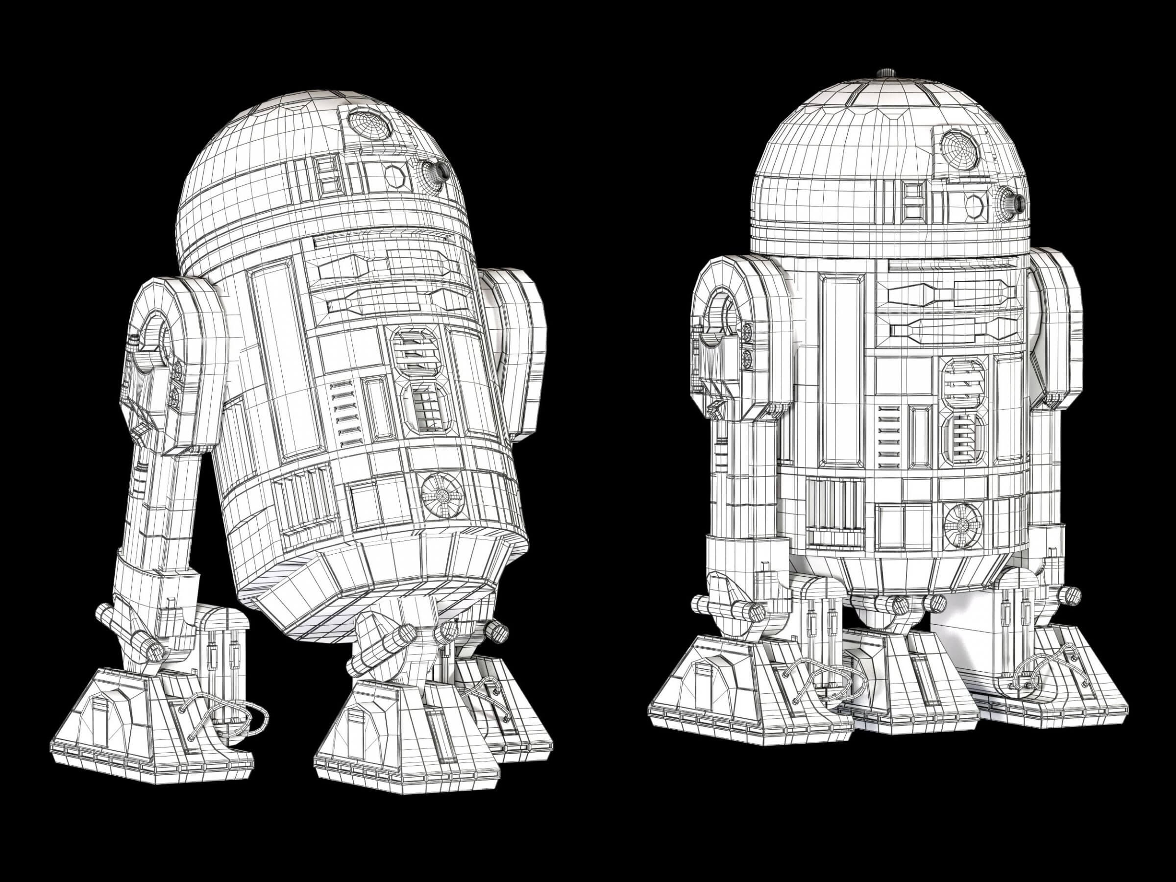 Star Wars R2-D2 3D Model by zifir3d