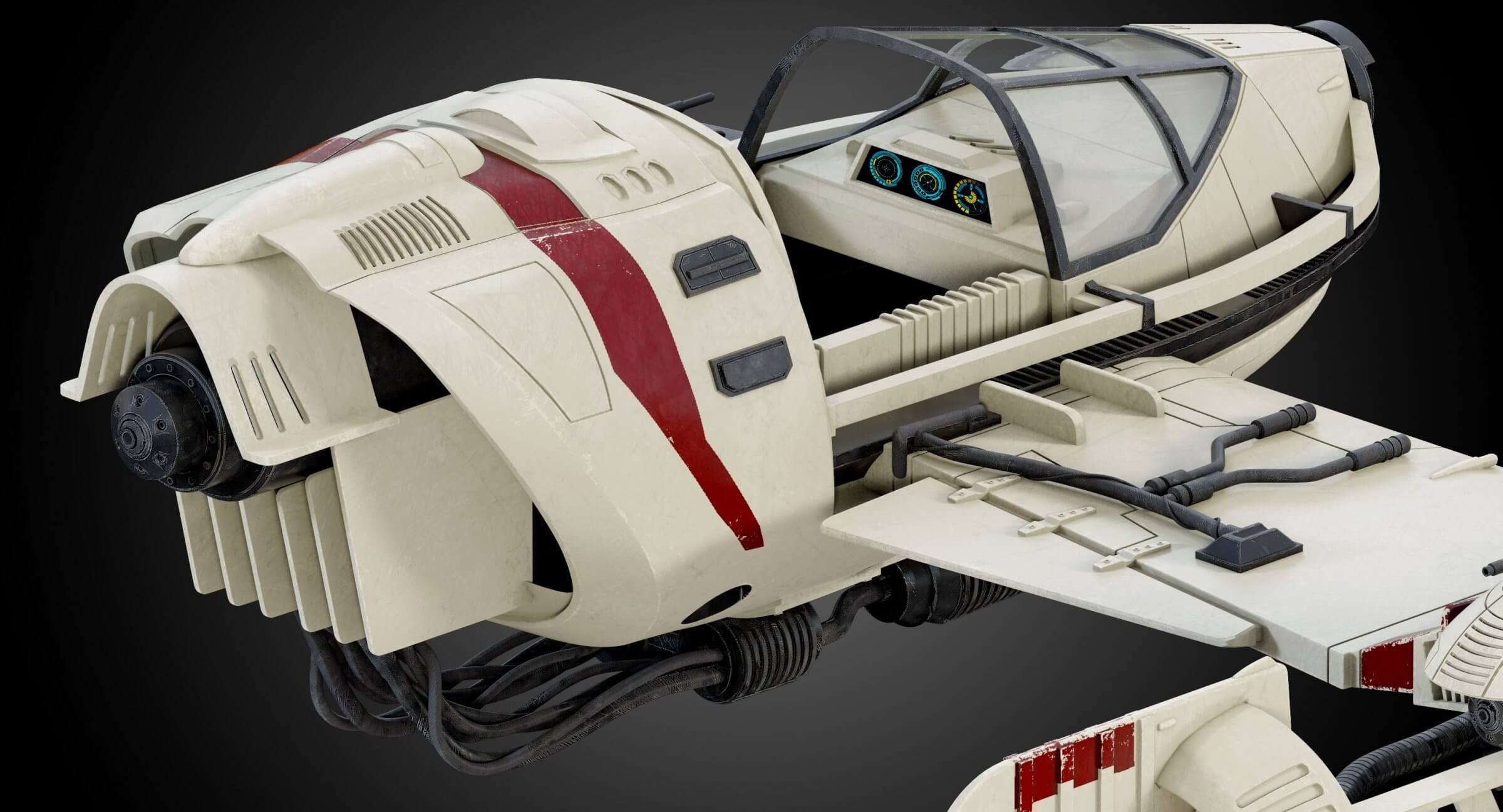 Star Wars Ski Speeder - 3D Model by zifir3d