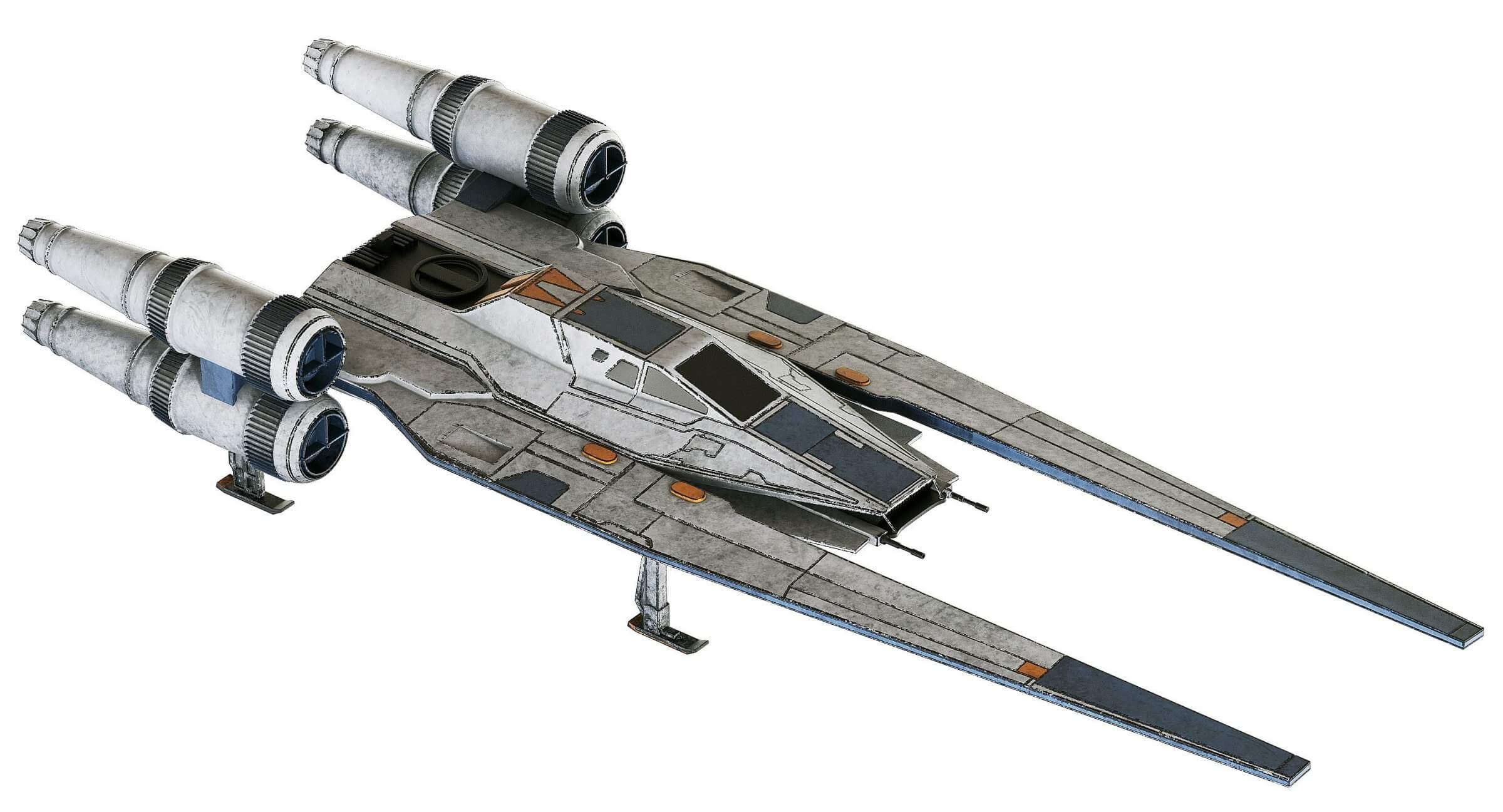 Star Wars U-Wing 3D Model by zifir3d