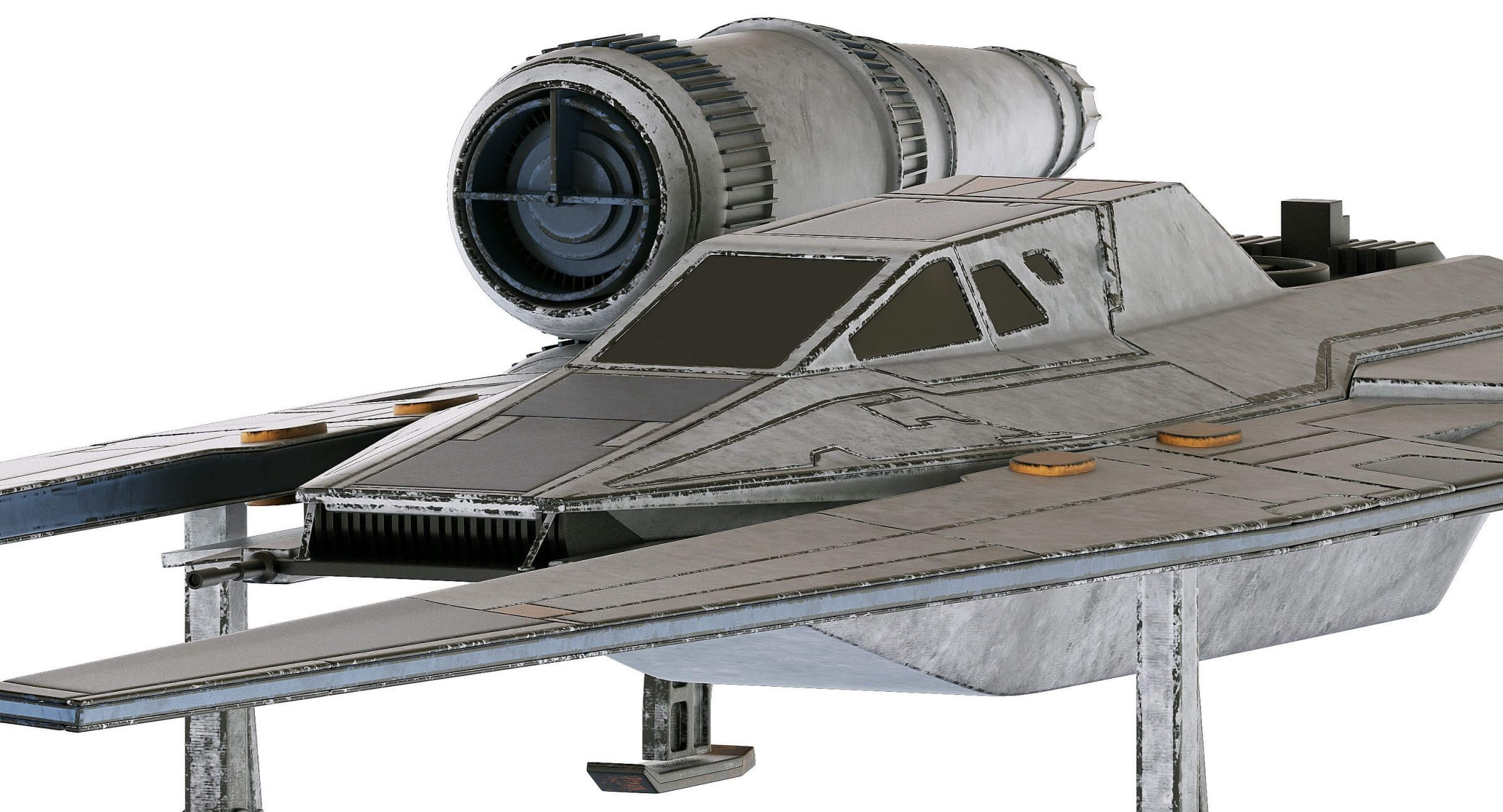 Star Wars U-Wing 3D Model by zifir3d