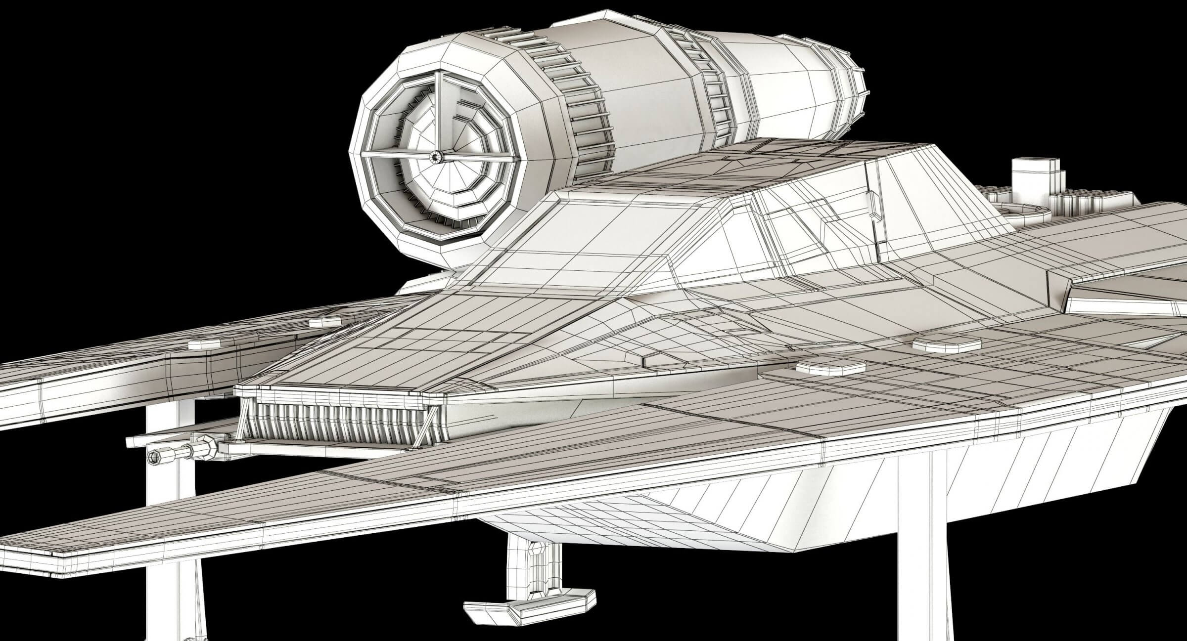 Star Wars U-Wing 3D Model by zifir3d