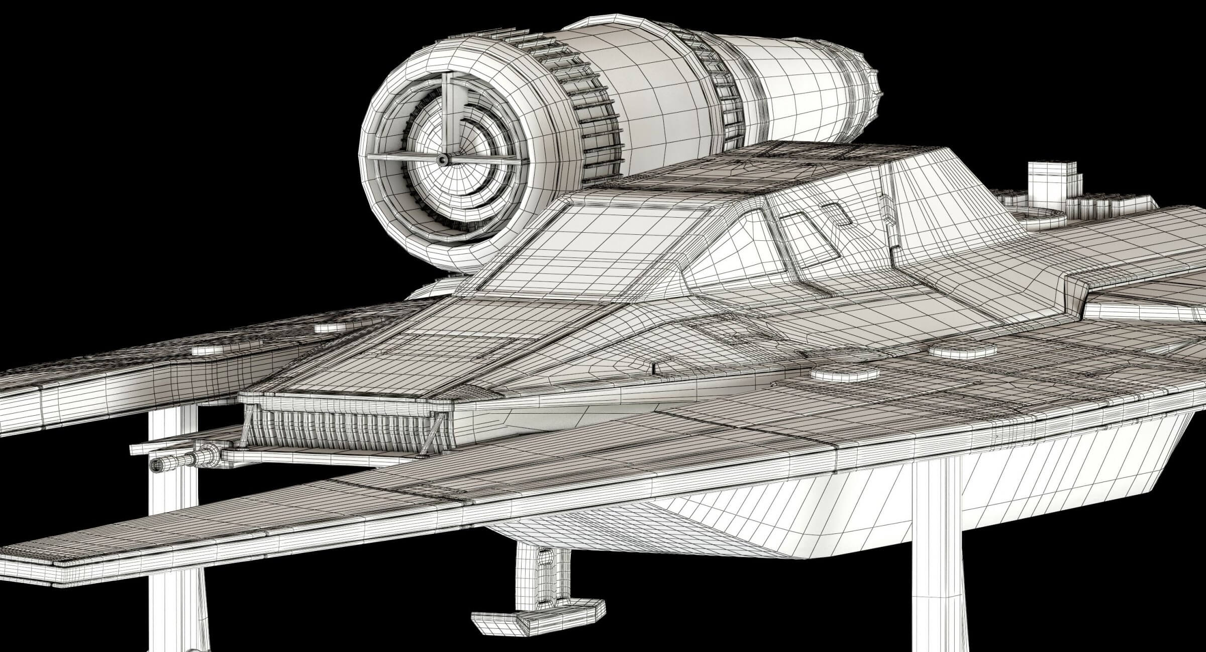 Star Wars U-Wing 3D Model by zifir3d