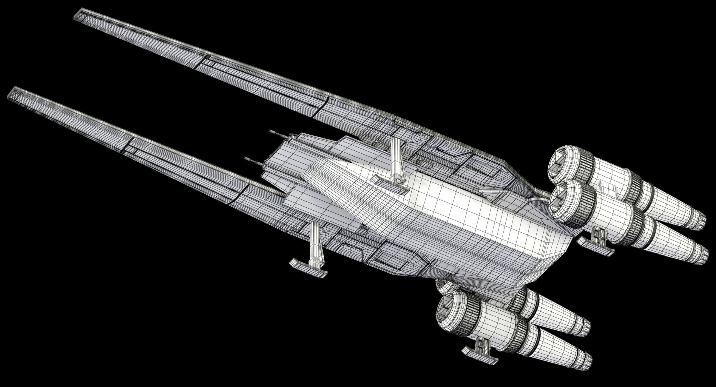 Star Wars U-Wing 3D Model by zifir3d
