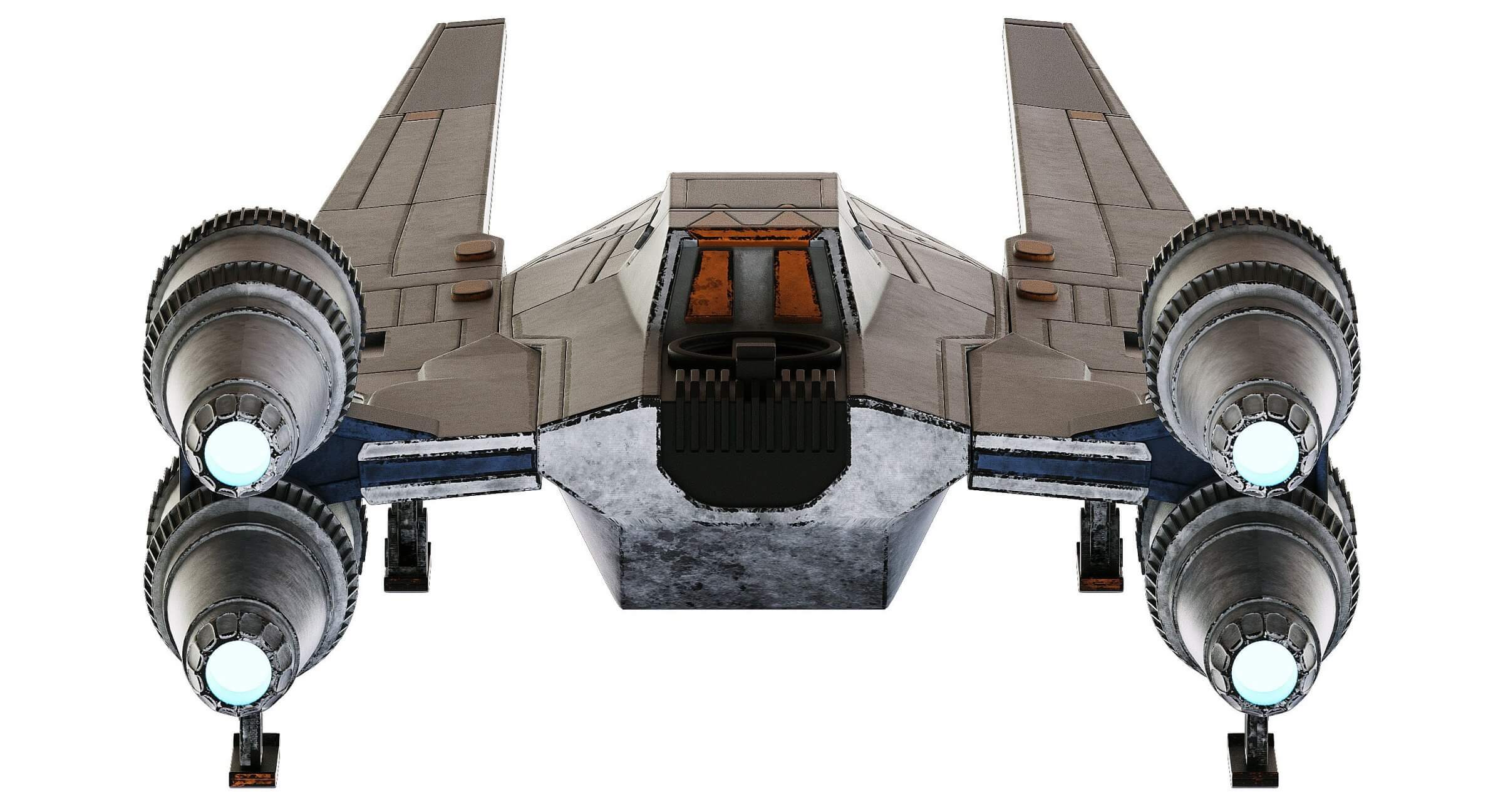 Star Wars U-Wing 3D Model by zifir3d