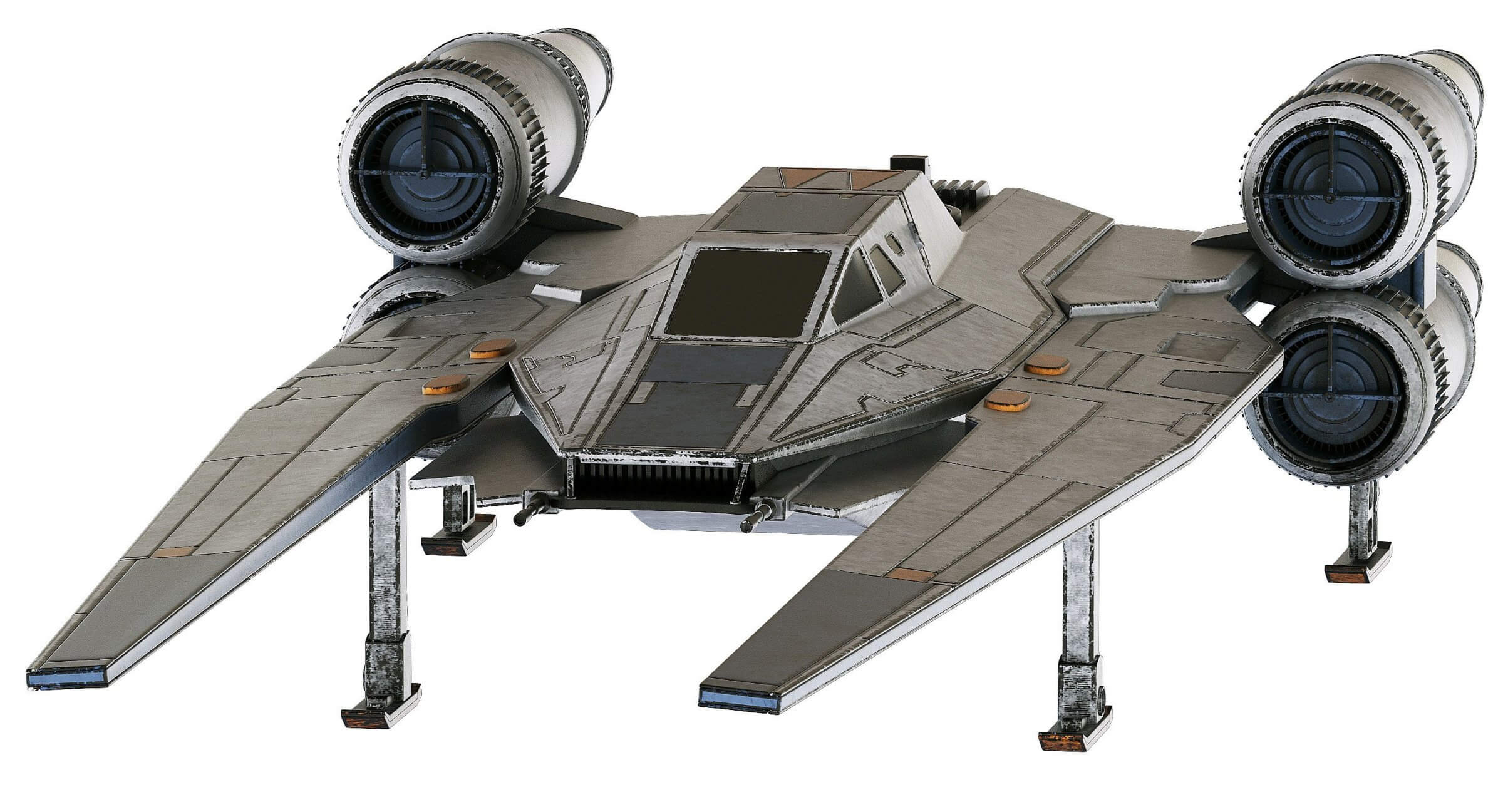 Star Wars U-Wing 3D Model by zifir3d