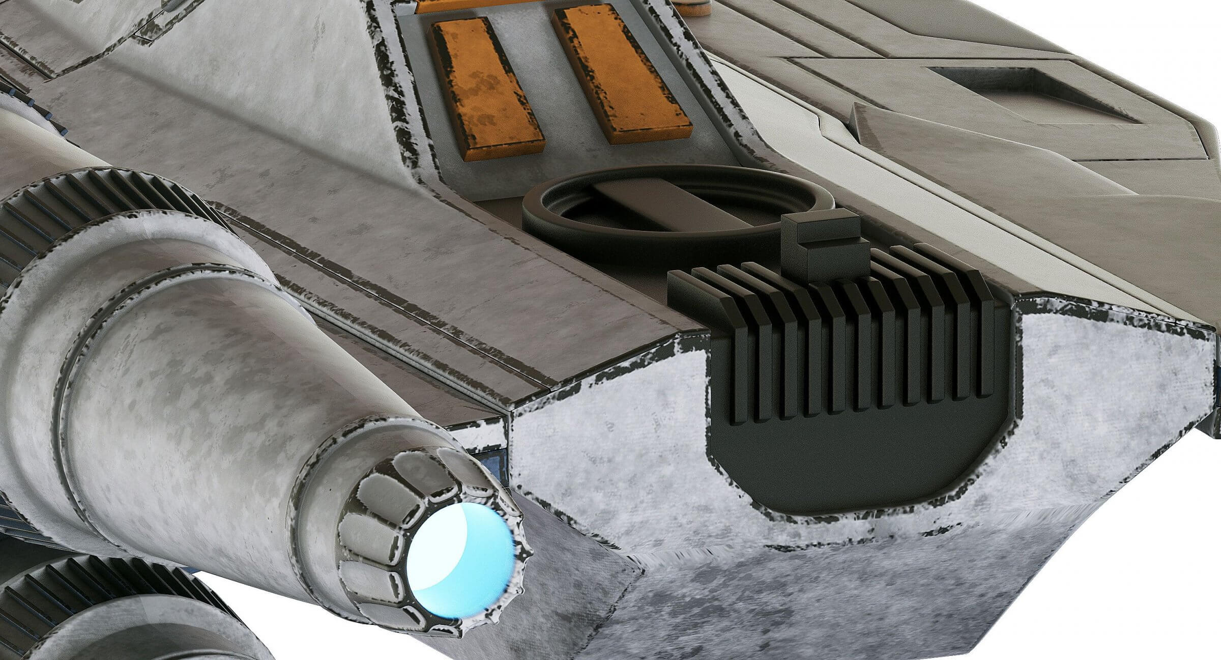 Star Wars U-Wing 3D Model by zifir3d
