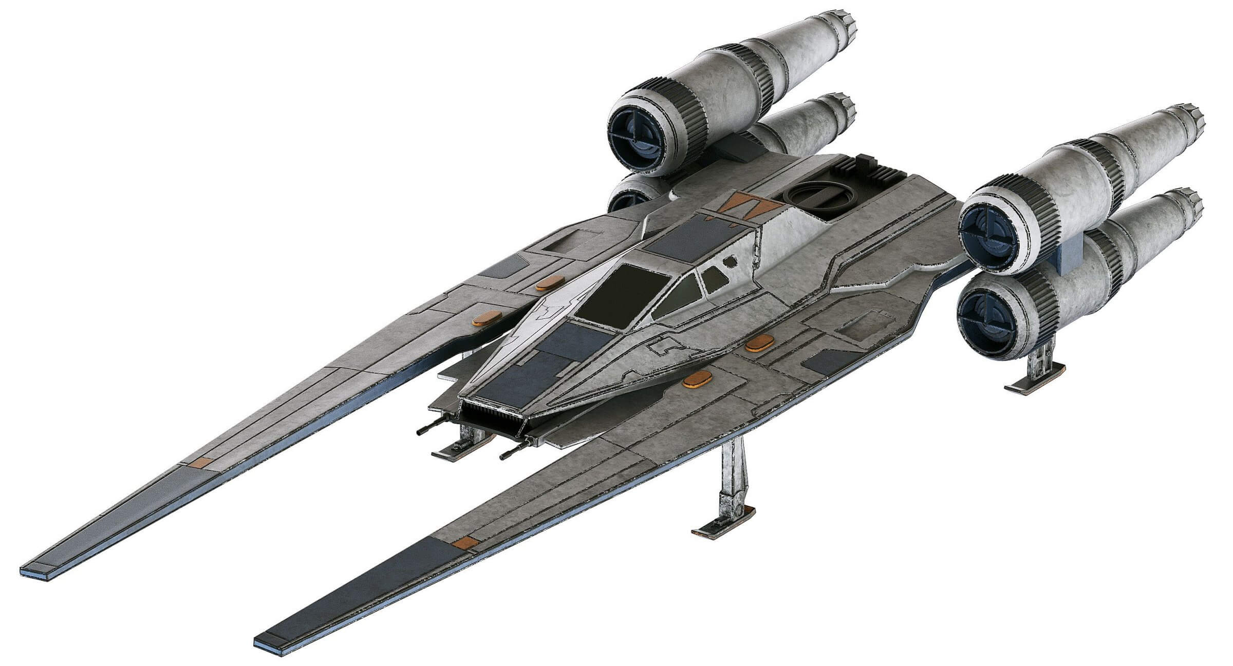 Star Wars U-Wing 3D Model by zifir3d