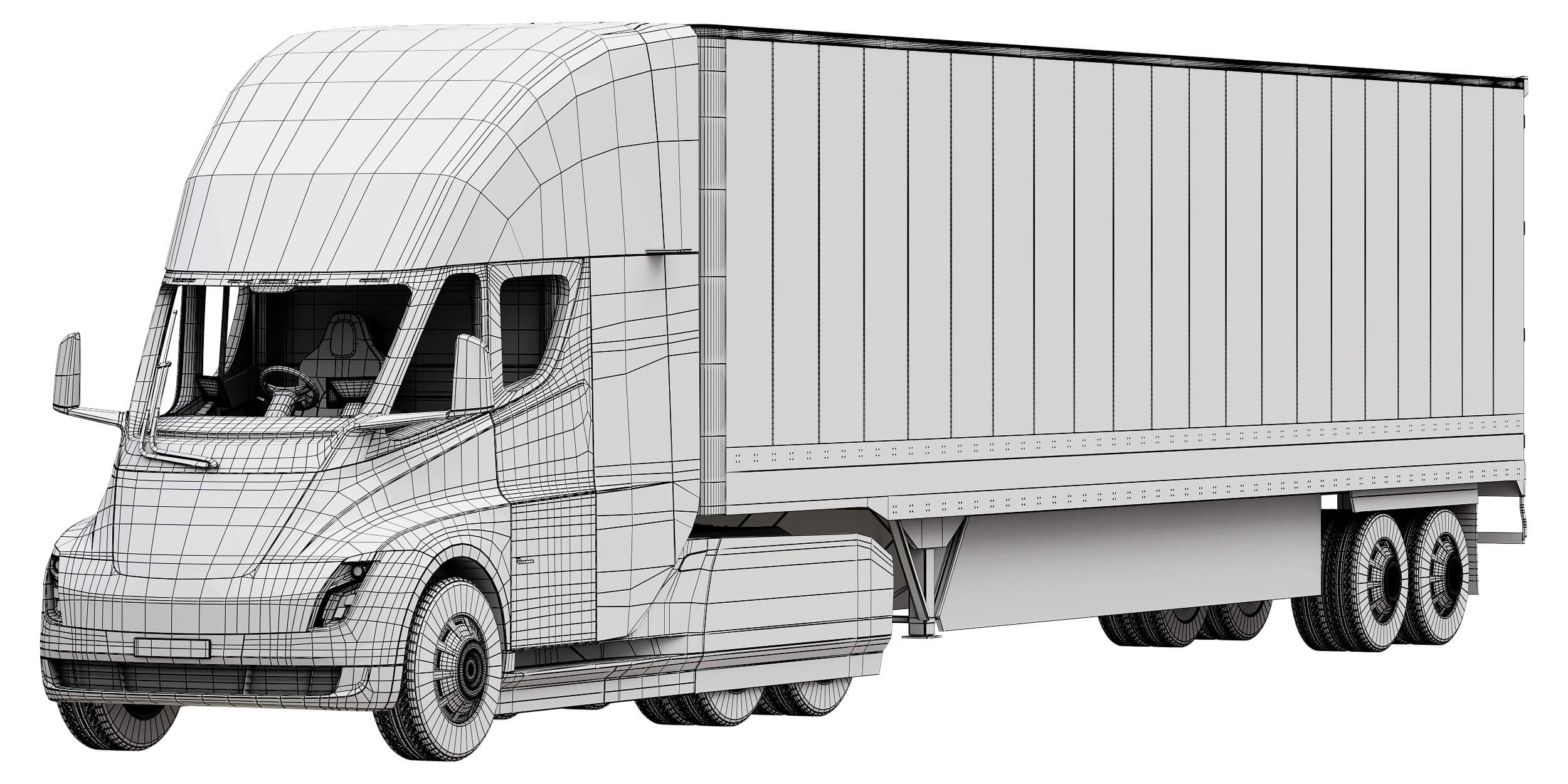 Tesla Semi Truck - 3D Model by zifir3d