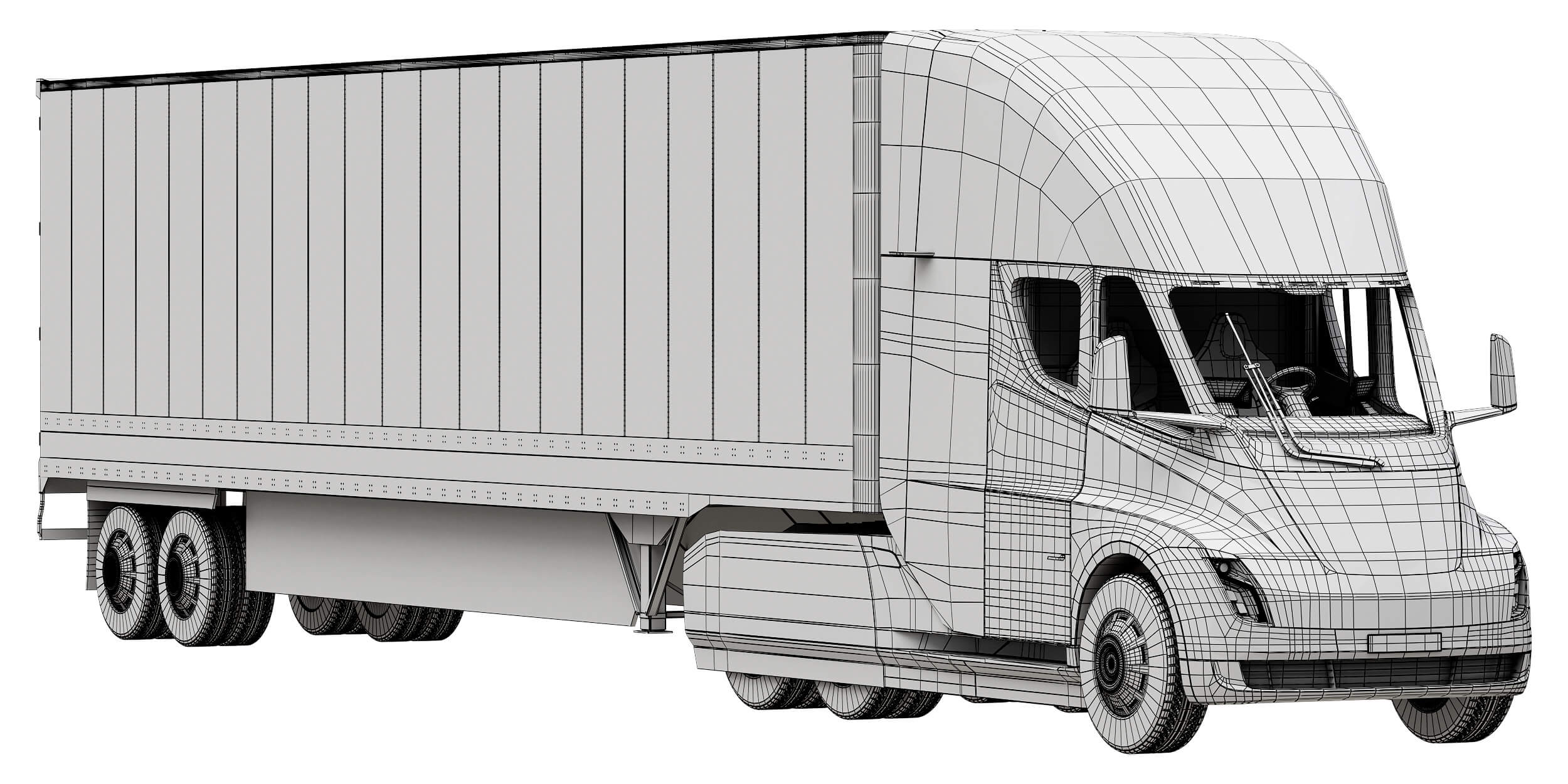 Tesla Semi Truck - 3D Model by zifir3d