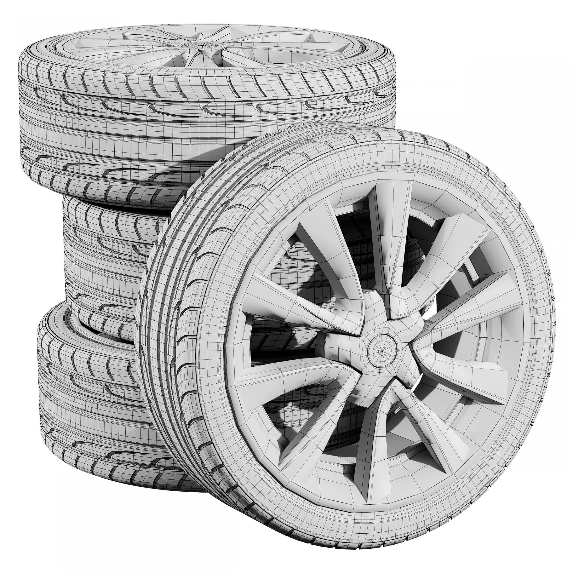 Tesla Tire - 3D Model by zifir3d