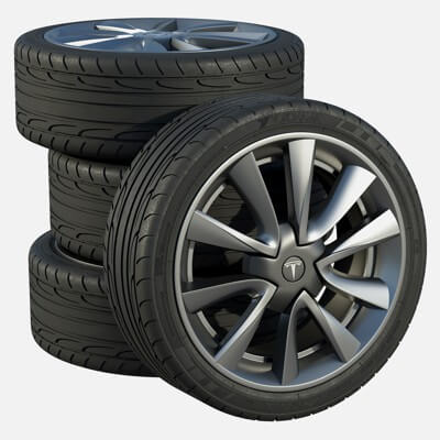 Tesla Tire - 3D Model by zifir3d
