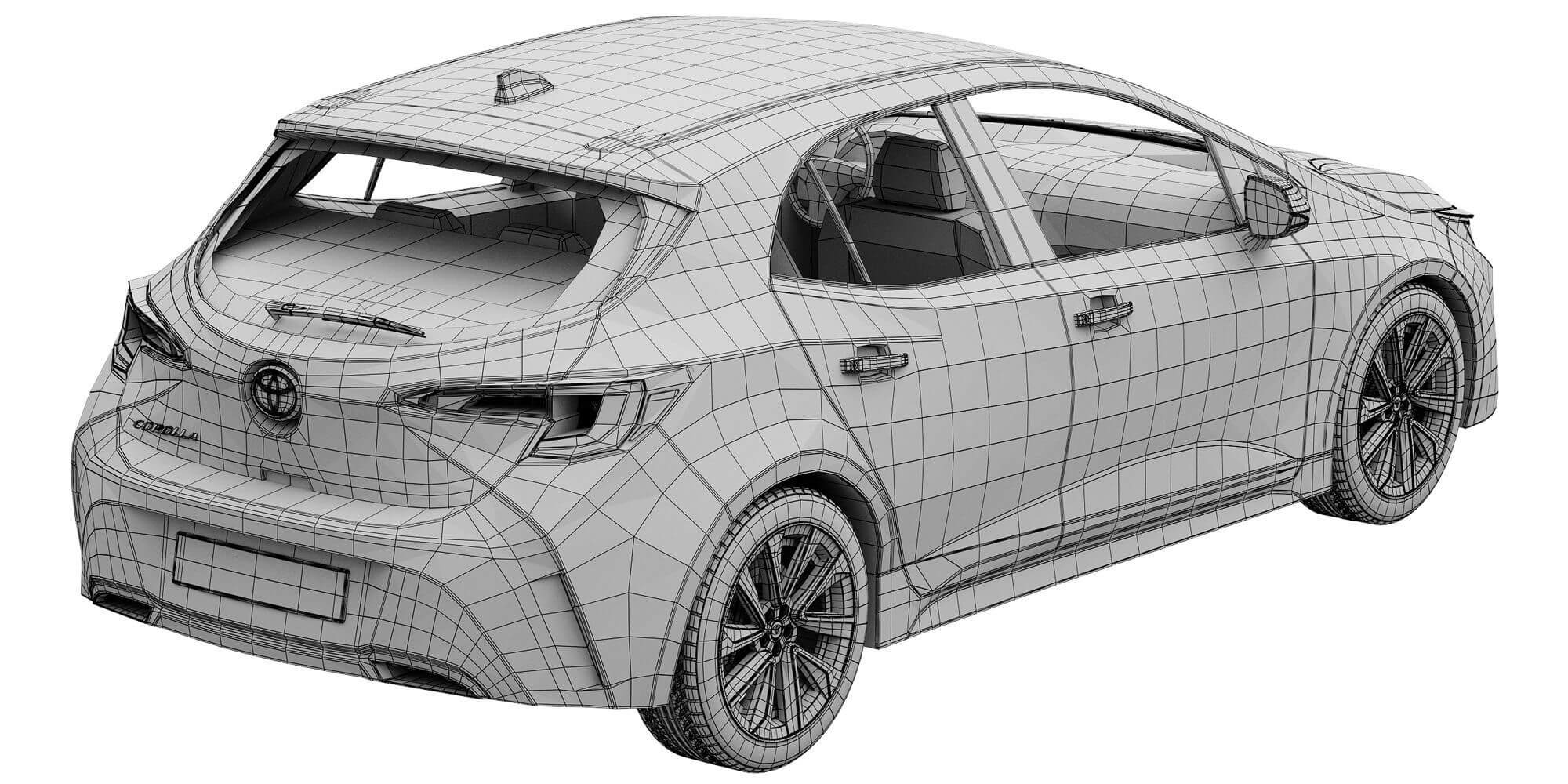 Toyota Corolla Hatchback - 3D Model by zifir3d