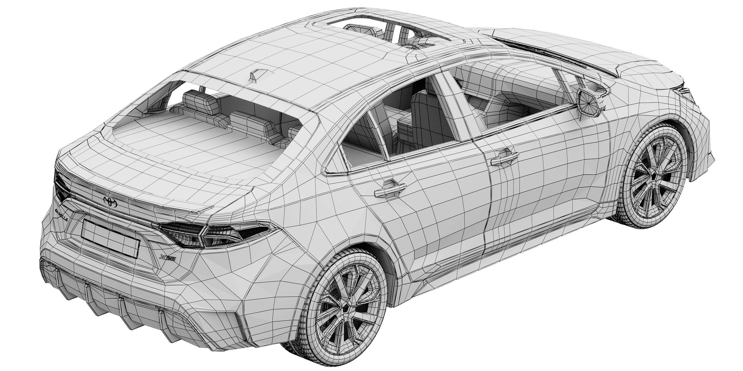 Toyota Corolla Sedan - 3D Model by zifir3d