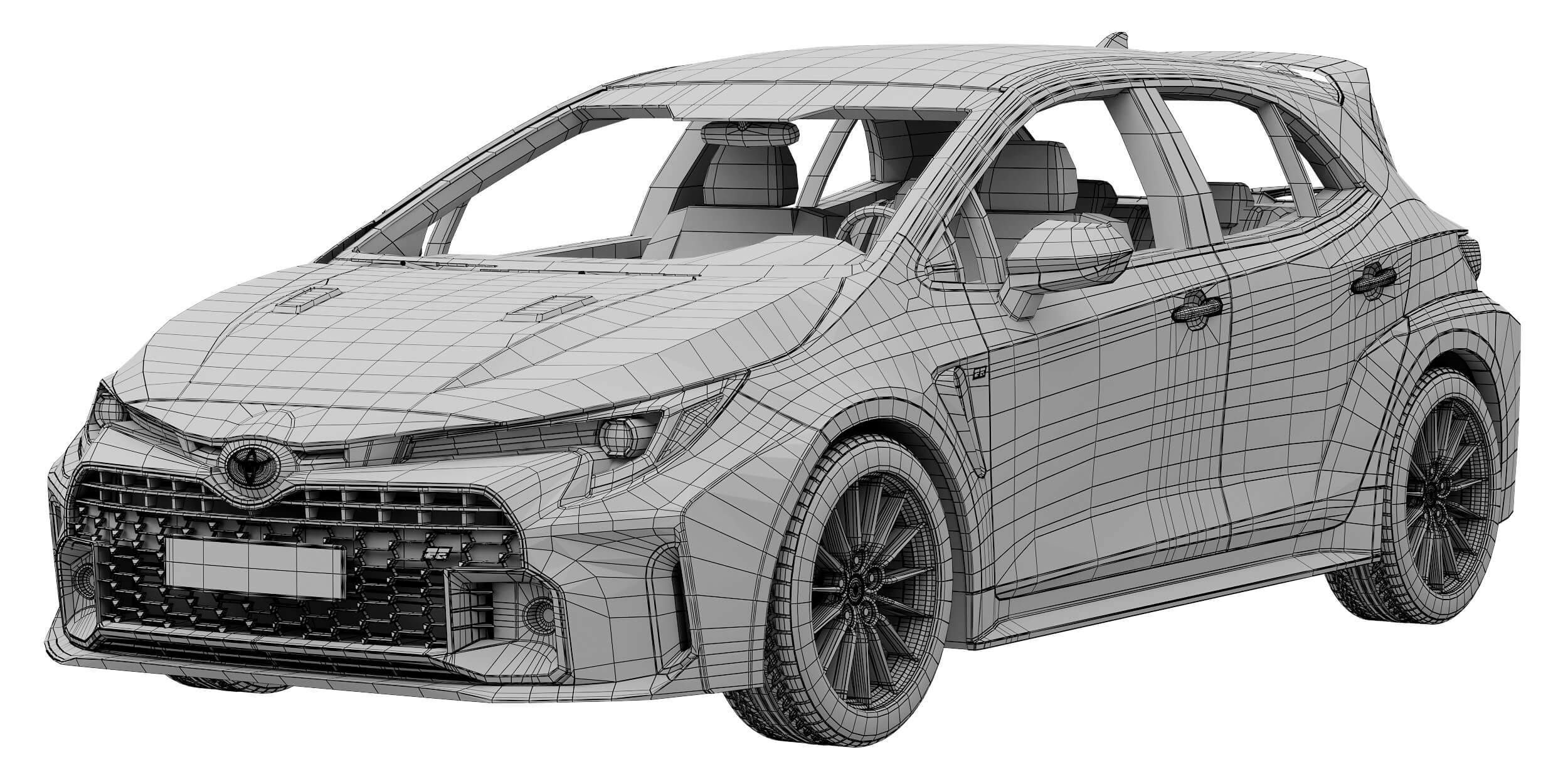 Toyota GR Corolla - 3D Model by zifir3d