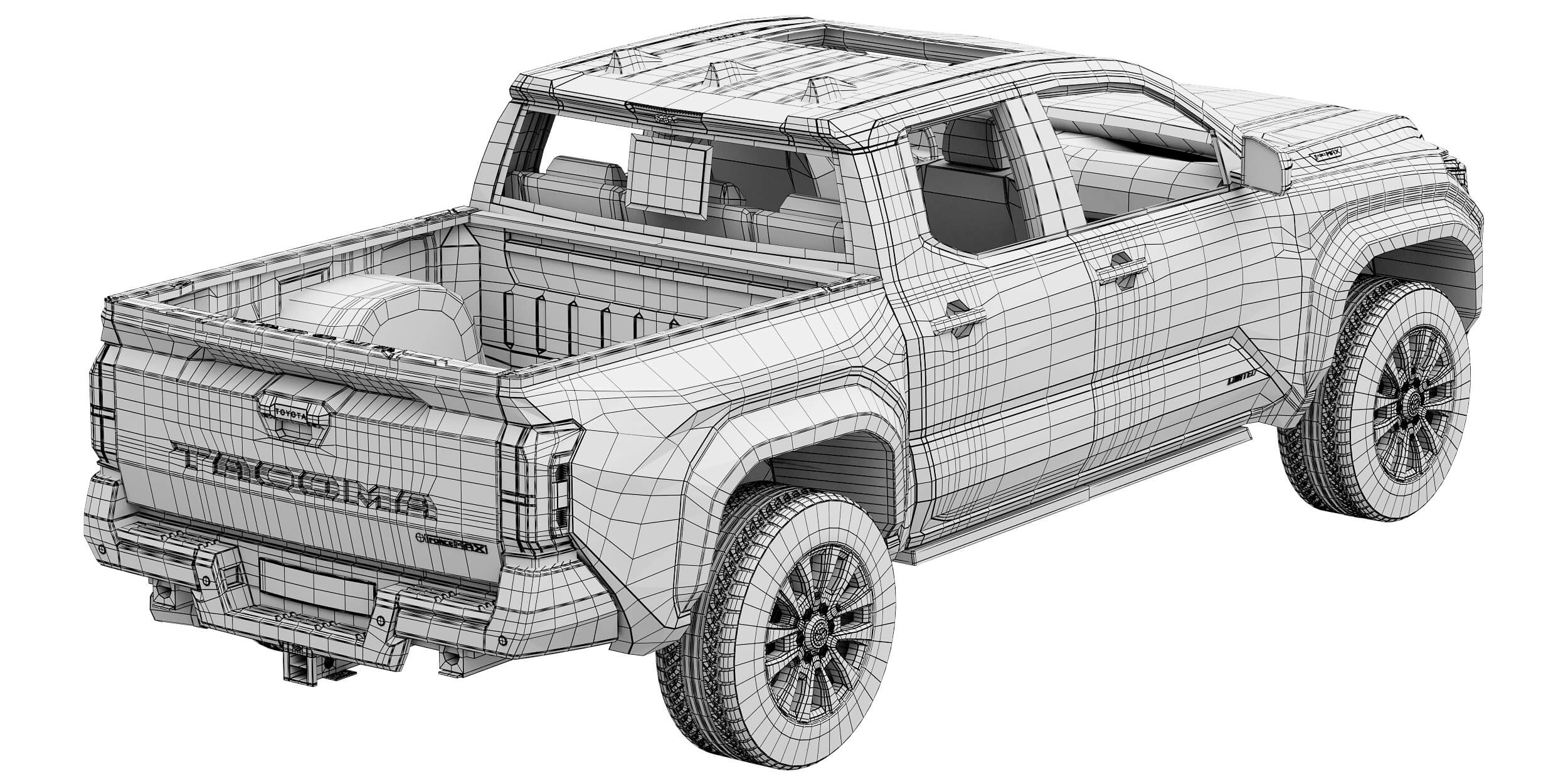 Toyota Tacoma 2024 - 3D Model by zifir3d