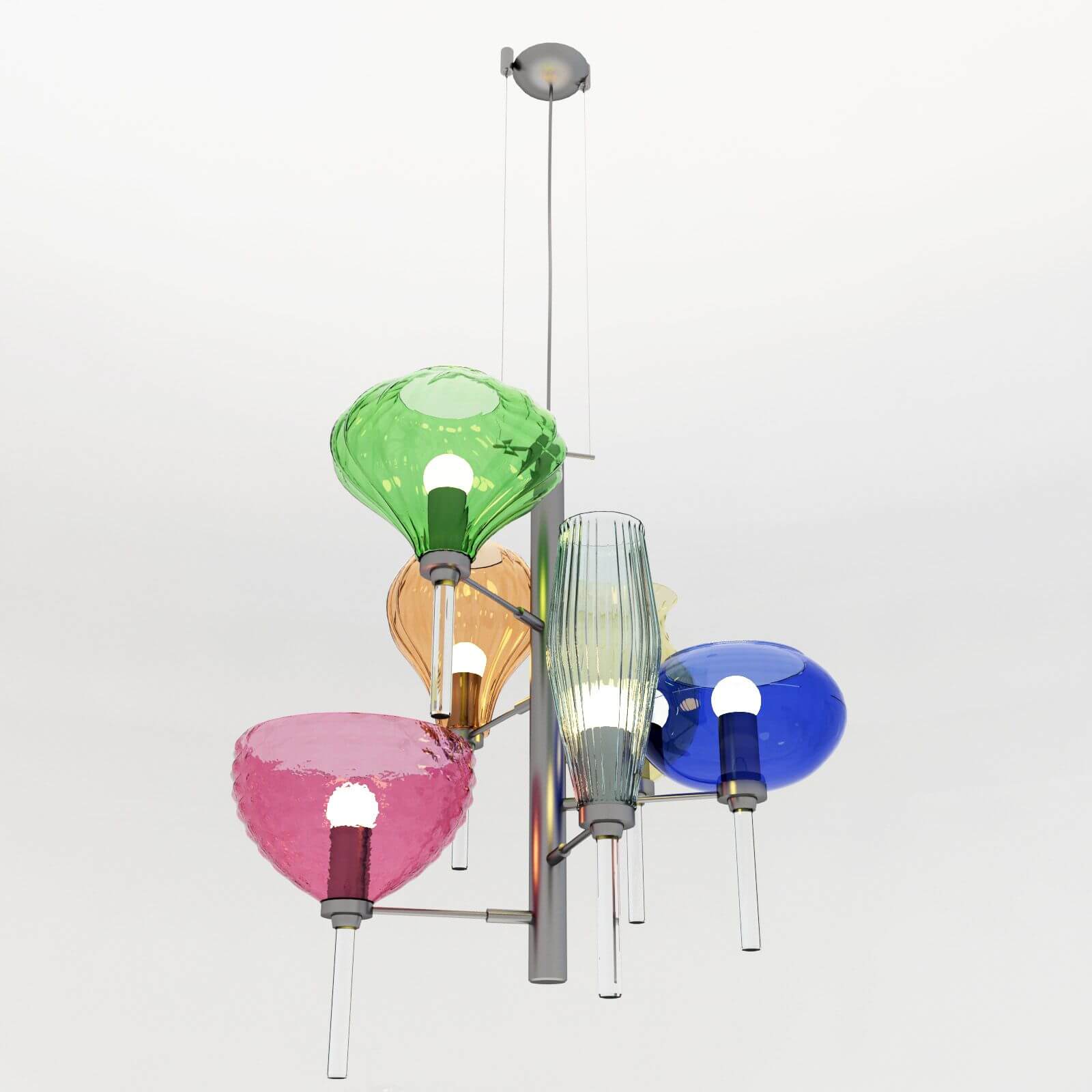 Vintage Vertical Ceiling Light - 3D Model by zifir3d