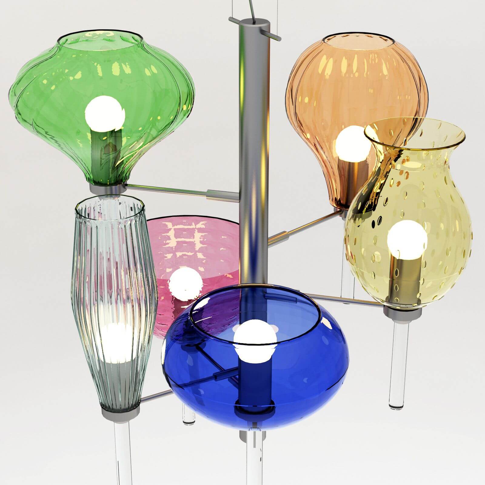 Vintage Vertical Ceiling Light - 3D Model by zifir3d