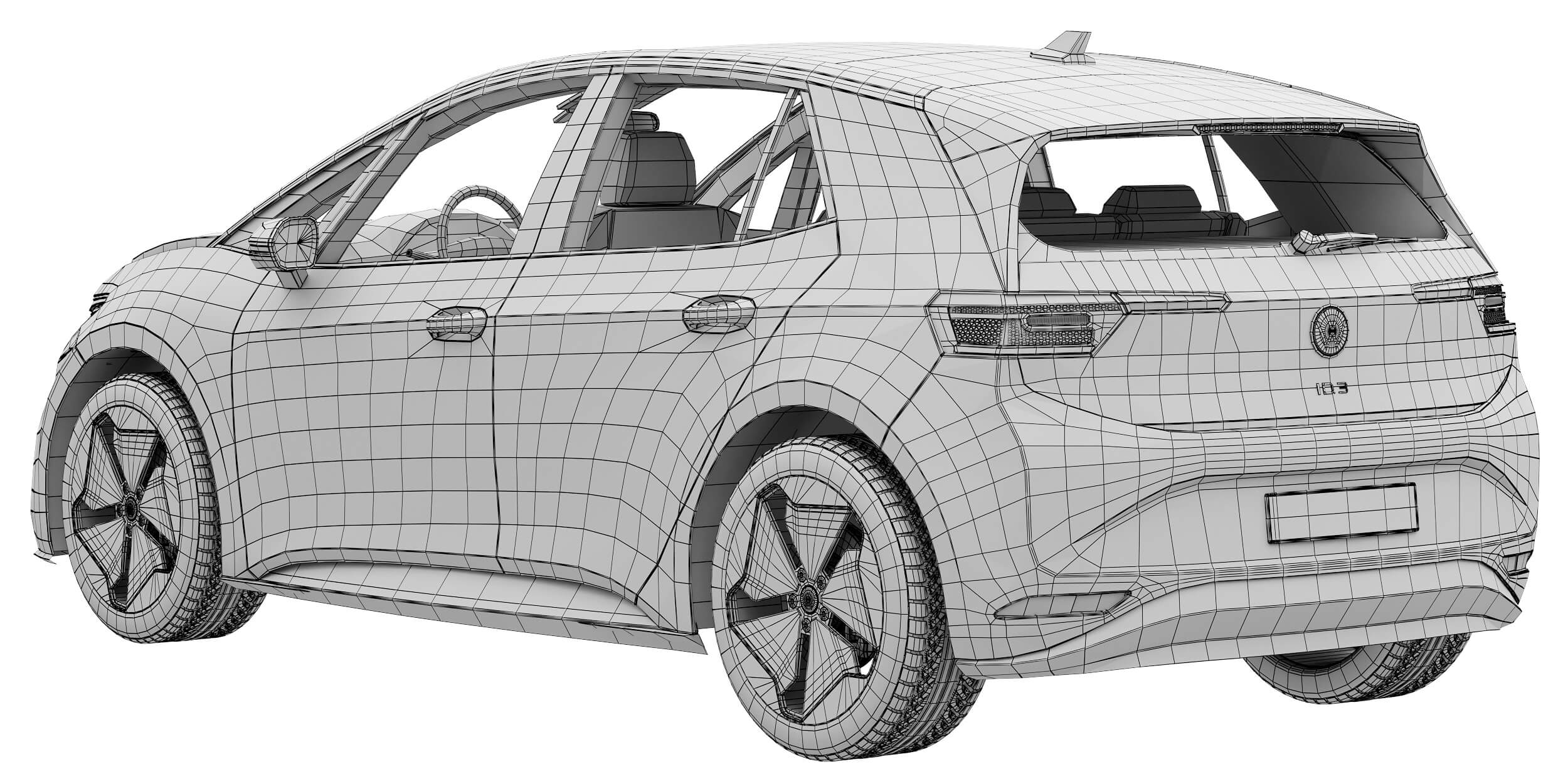 Volkswagen ID3 2024 - 3D Model by zifir3d