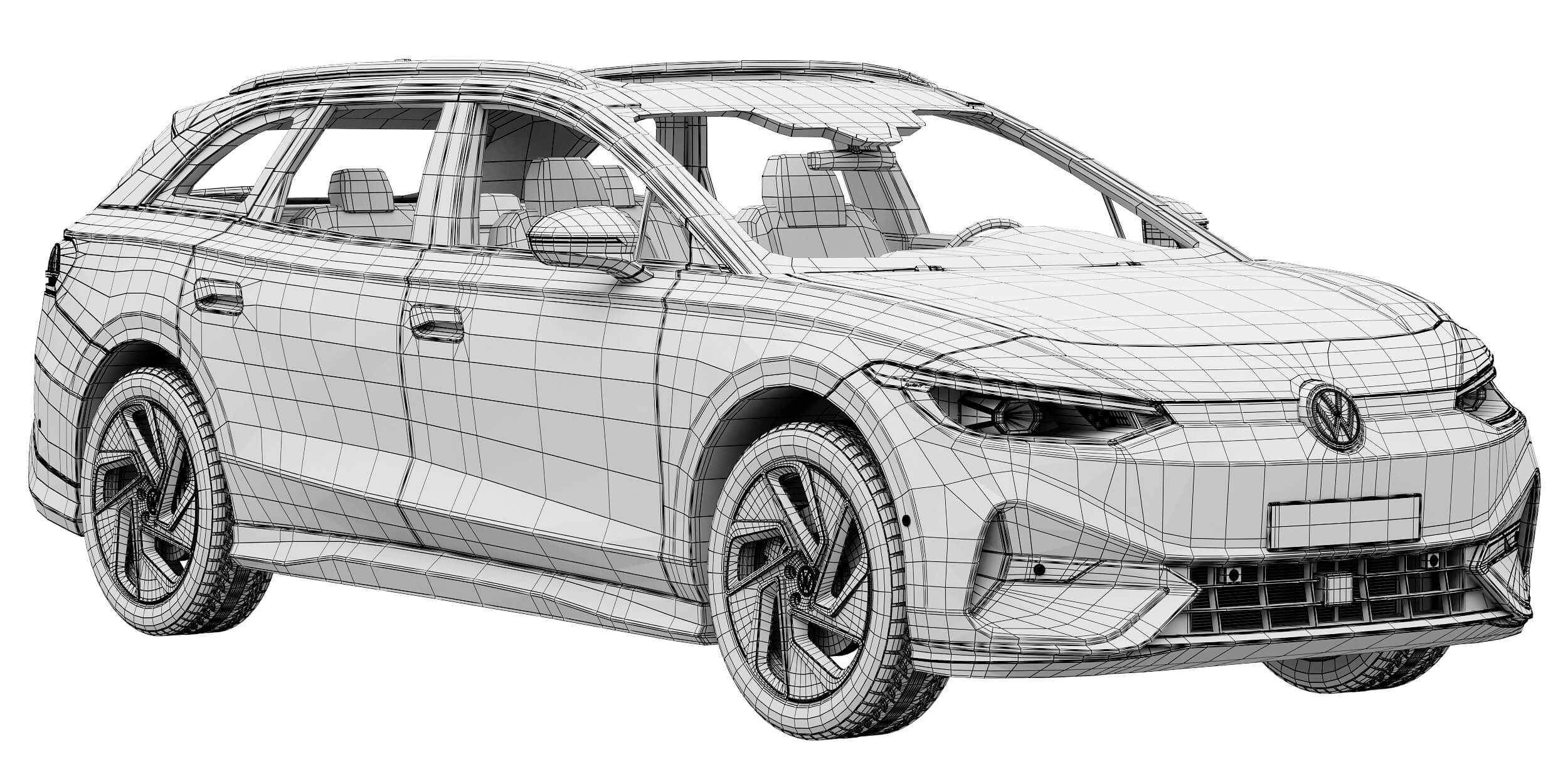 Volkswagen ID7 Tourer - 3D Model by zifir3d