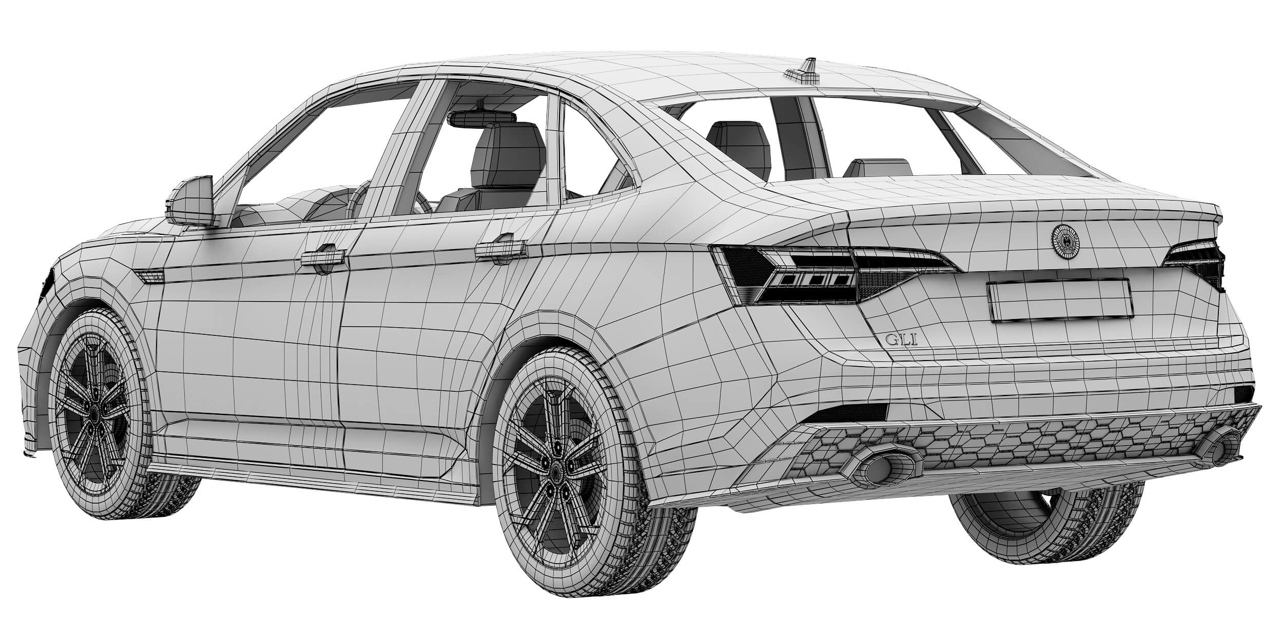 Volkswagen Jetta GLI - 3D Model by zifir3d