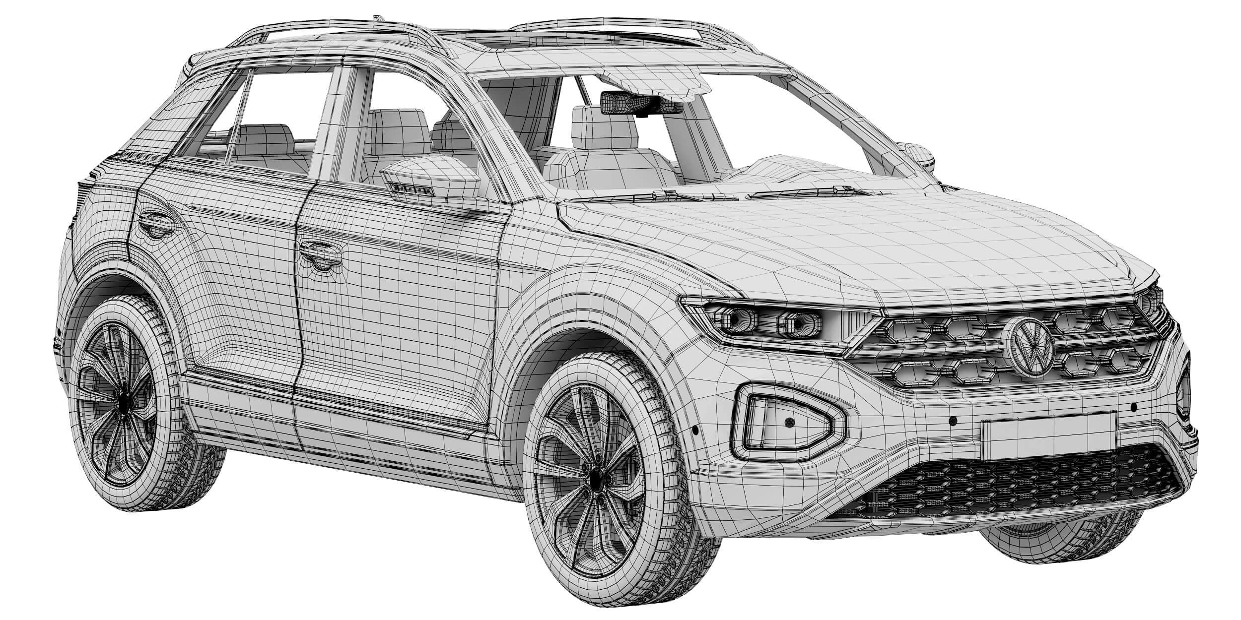 Volkswagen T-Roc R-Line 2022 3D Model by zifir3d
