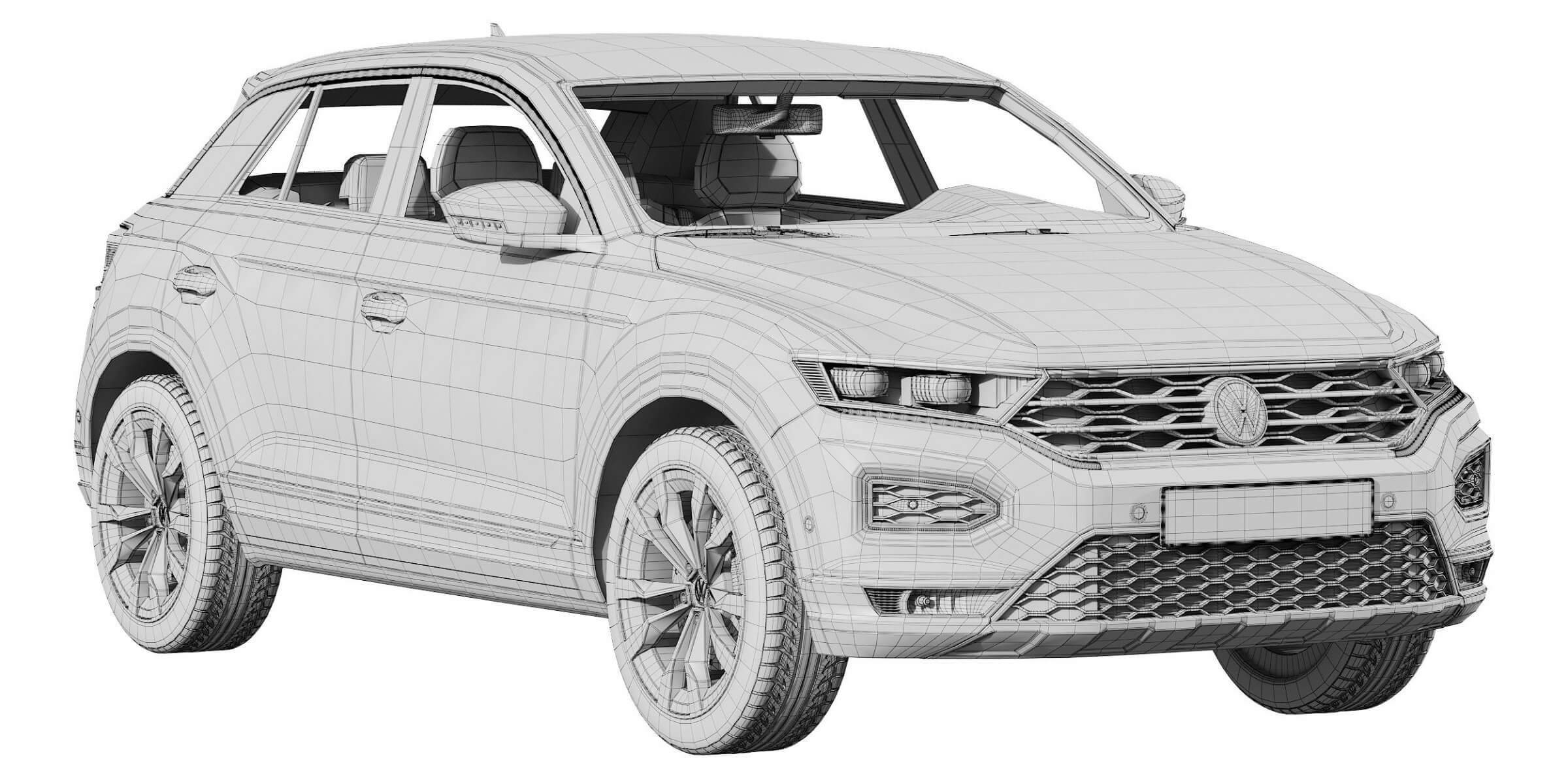 Volkswagen T-Roc 3D Model by zifir3d
