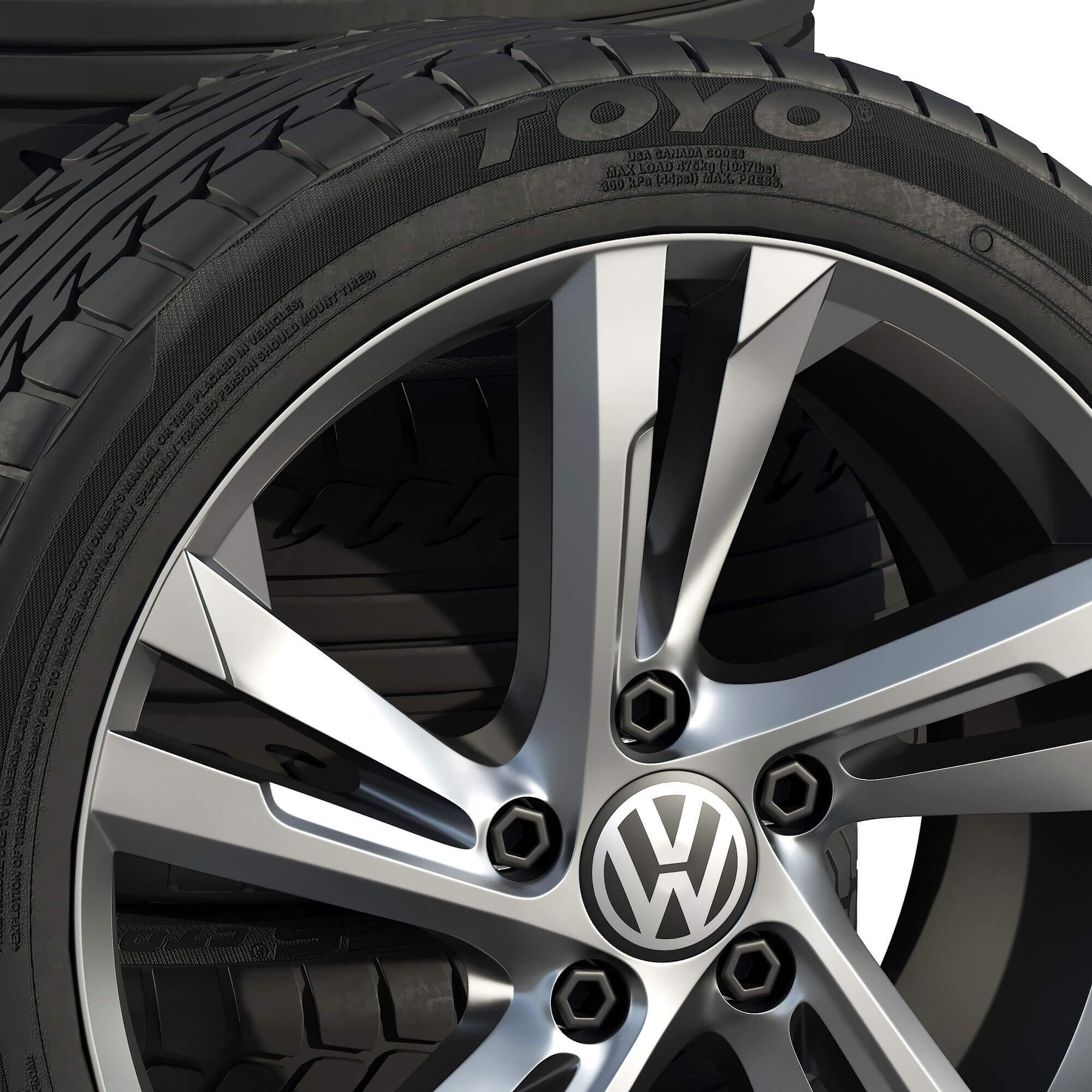 Volkswagen Tires 3 - 3D Model by zifir3d