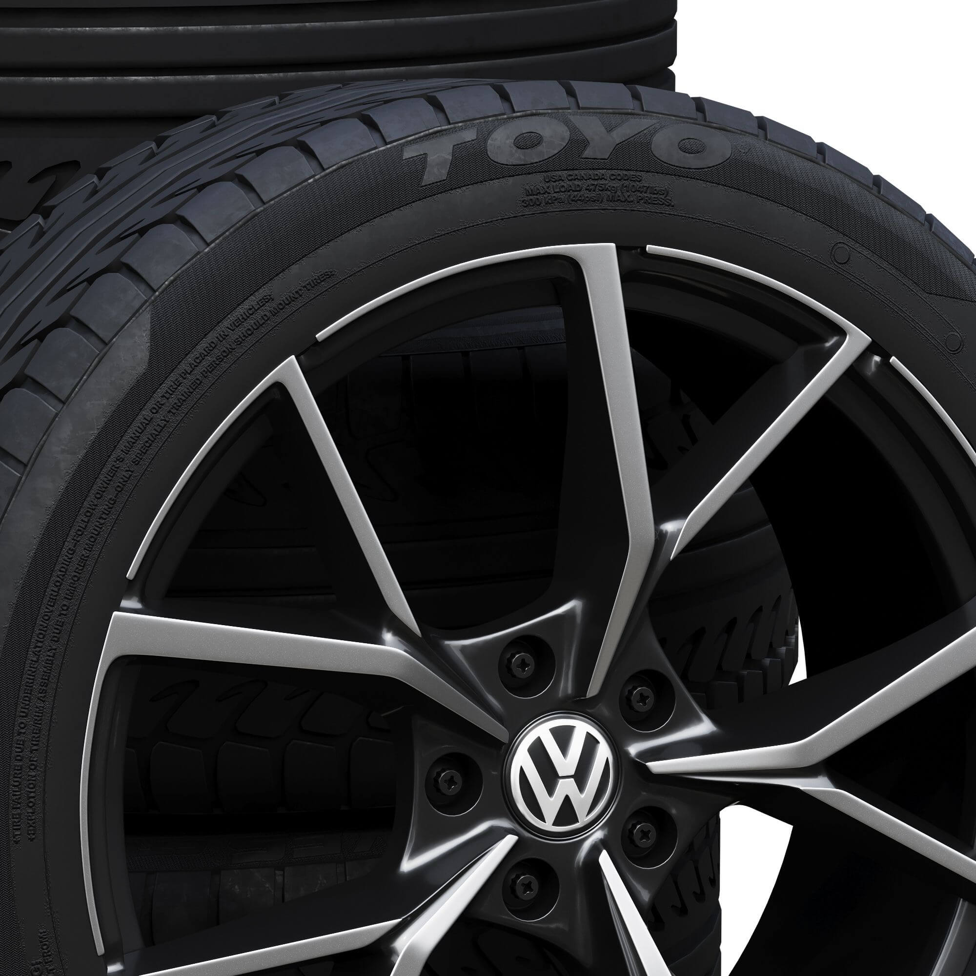 Volkswagen Tires 4 - 3D Model by zifir3d