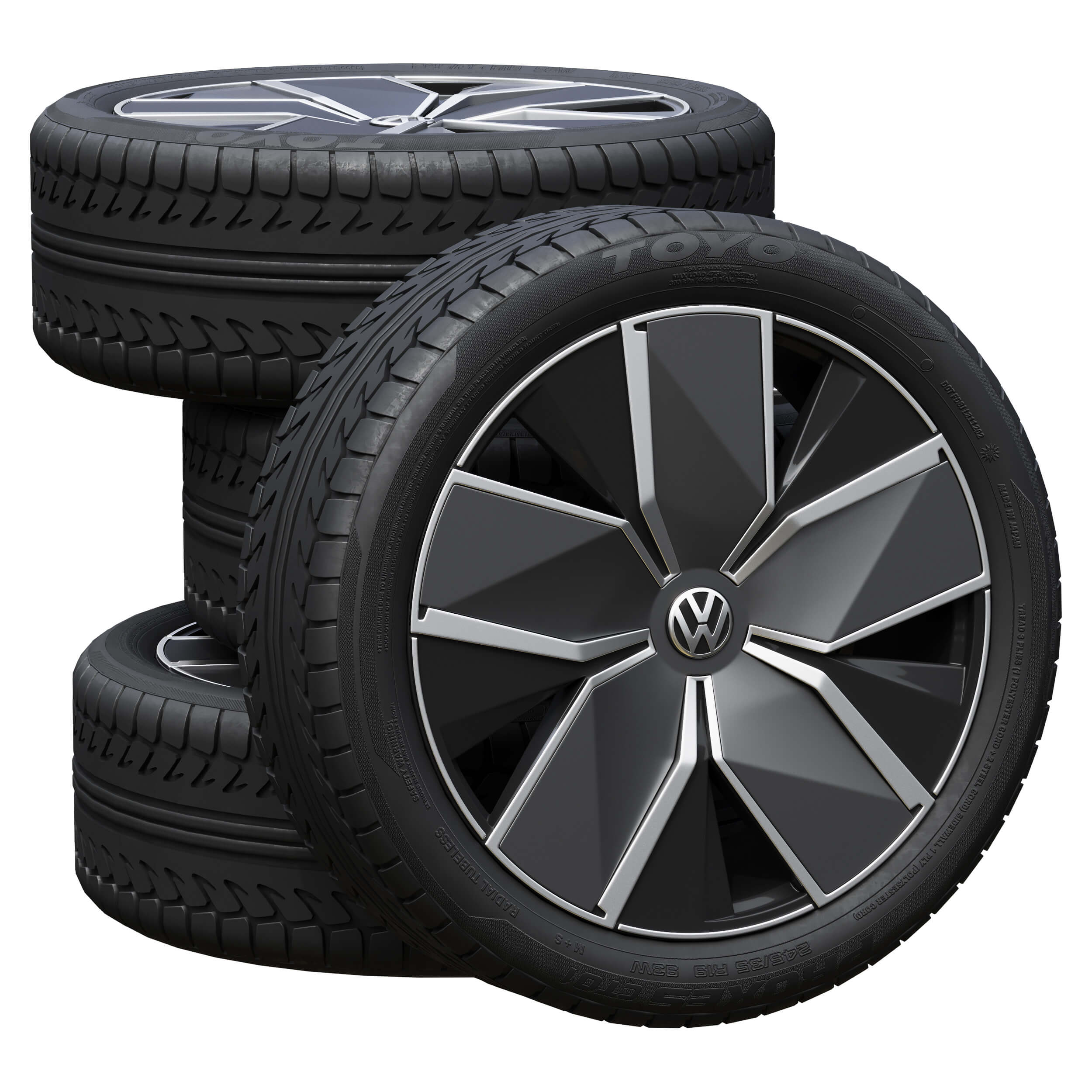 Volkswagen Wheels - 3D Model by zifir3d