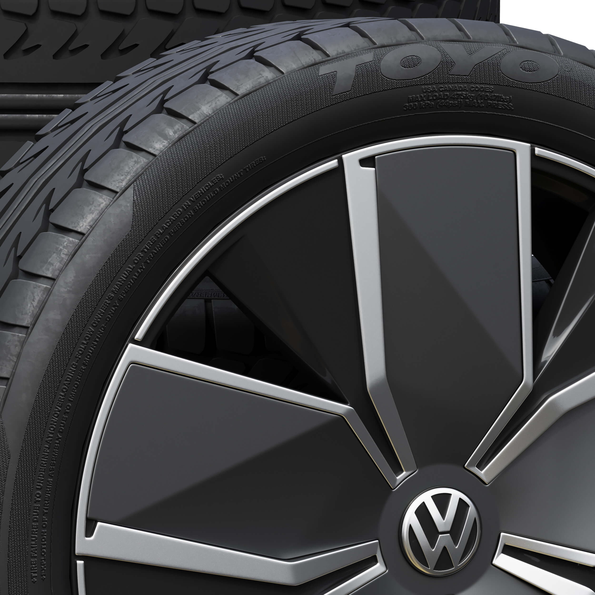 Volkswagen Wheels - 3D Model by zifir3d