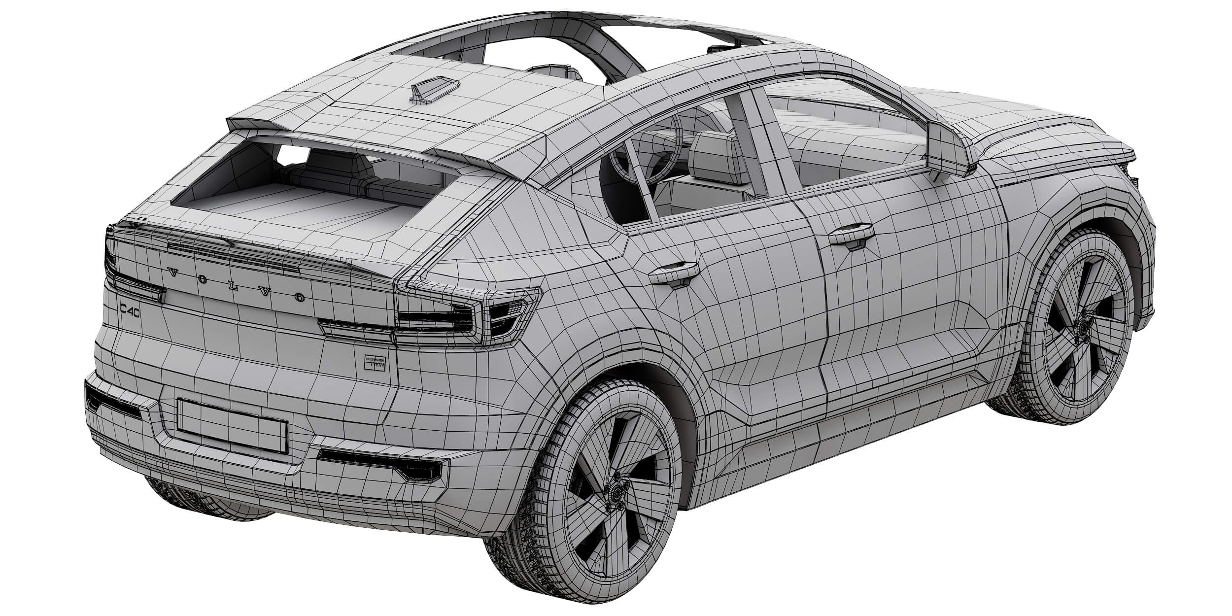 Volvo C40 - 3D Model by zifir3d