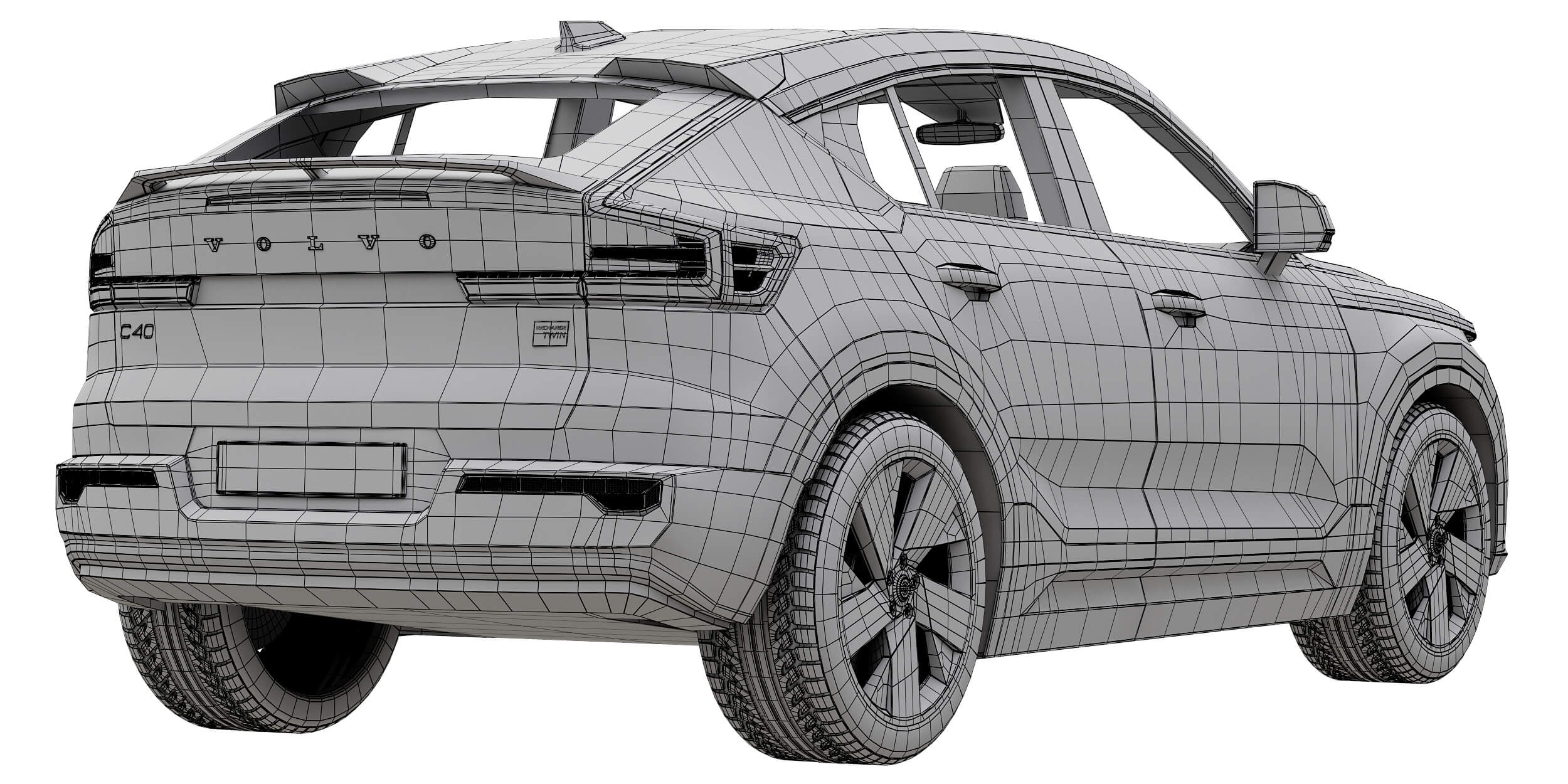 Volvo C40 - 3D Model by zifir3d