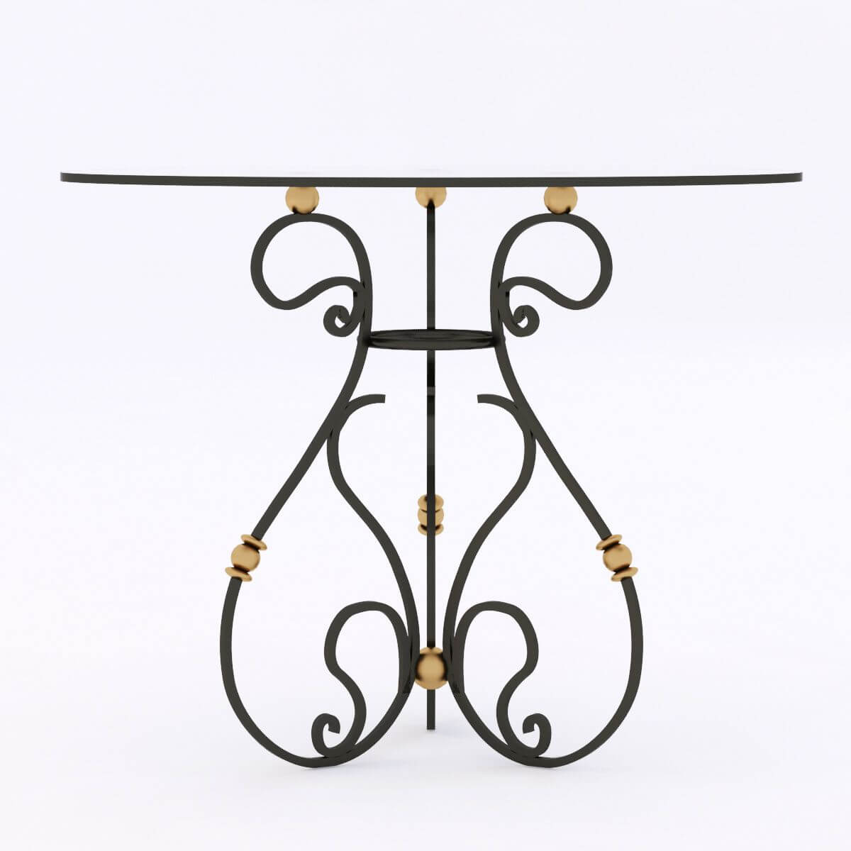 Wrought Iron Table - 3D Model by zifir3d