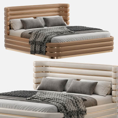 Alva Musa Bed - 3D Model by Zikkoo