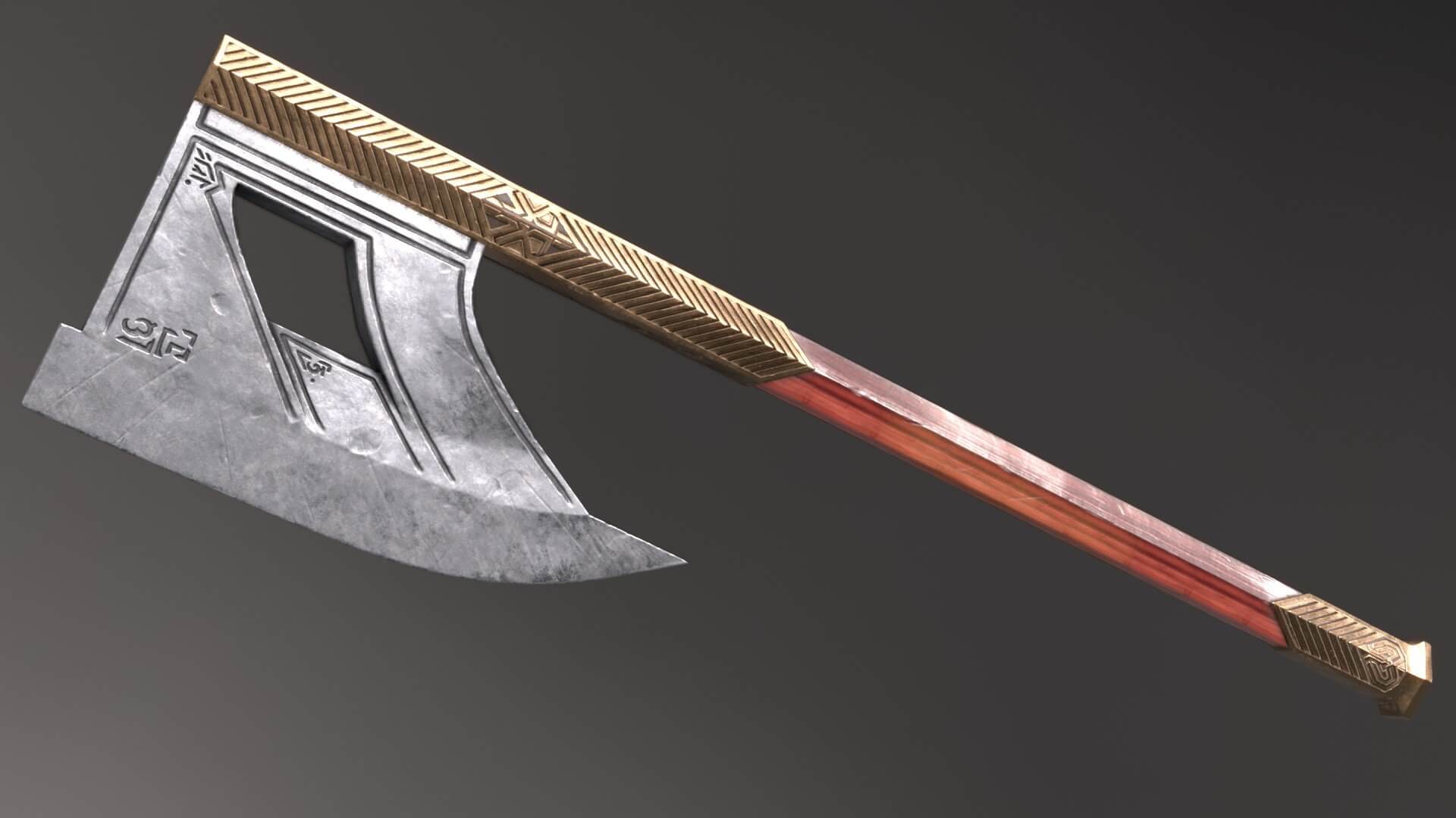 Fantasy Set Of Gnome Weapons - 3D Model by Zilbeerman