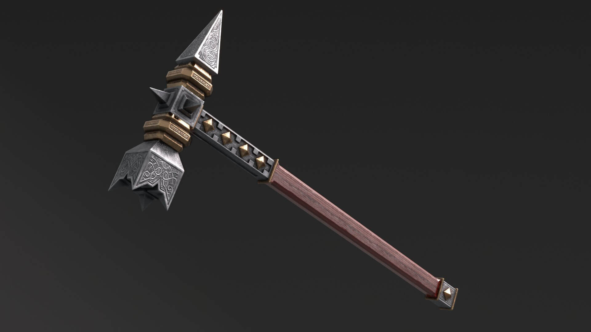 Fantasy Set Of Gnome Weapons - 3D Model by Zilbeerman