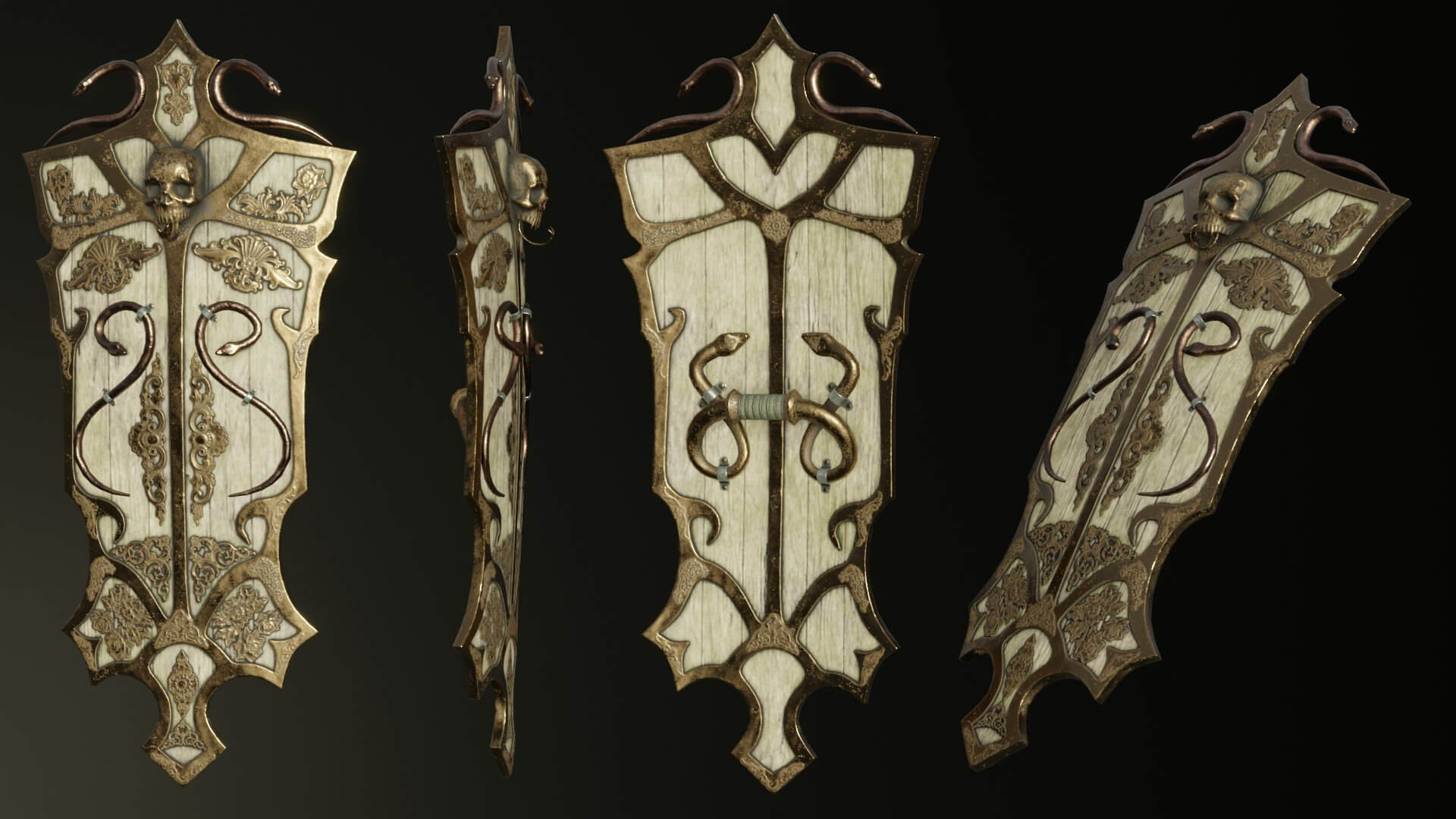 Fantasy Snake Weapon Set - 3D Model by Zilbeerman