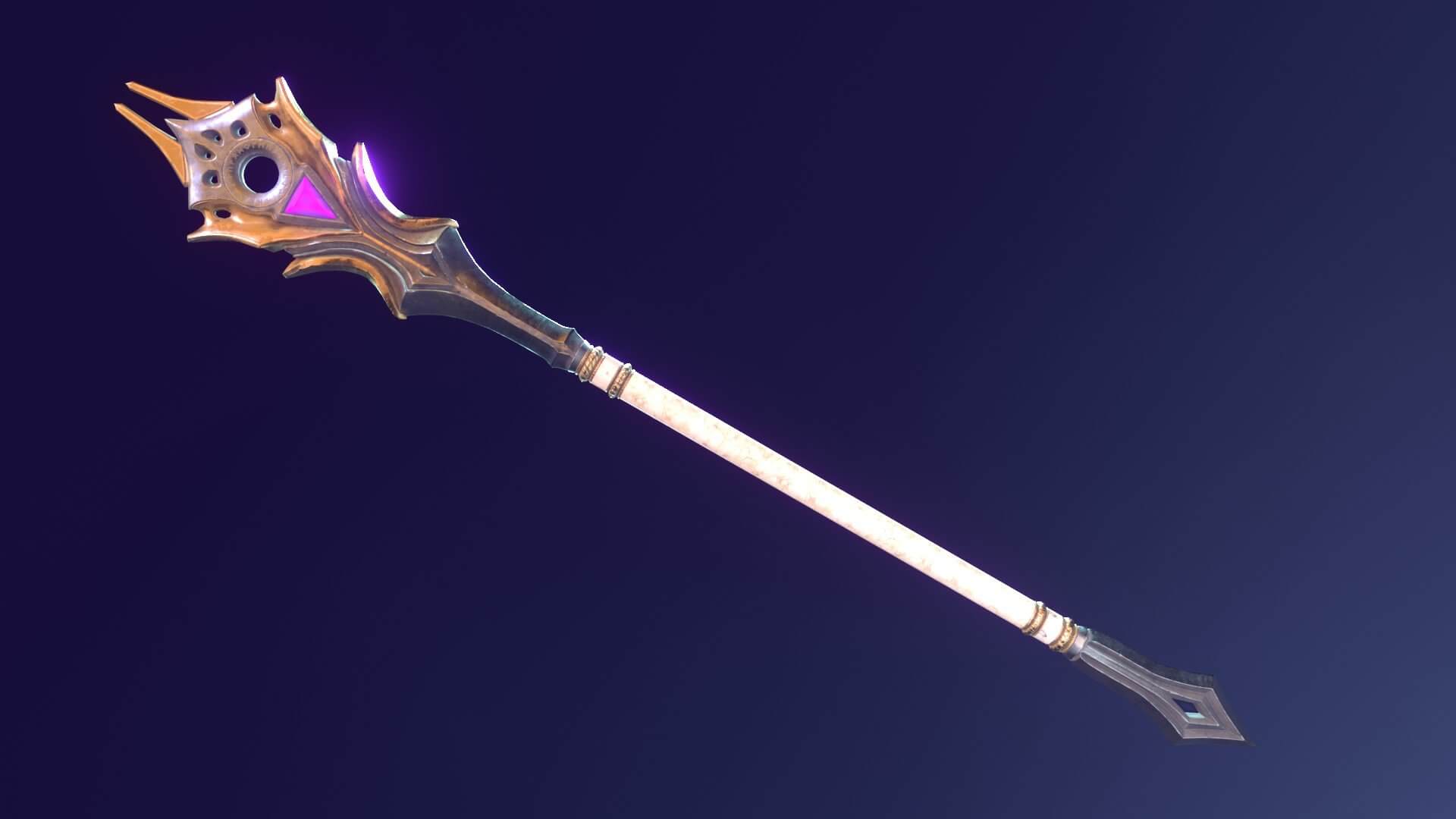 Fantasy Staff Pack 03 - 3D Model by Zilbeerman